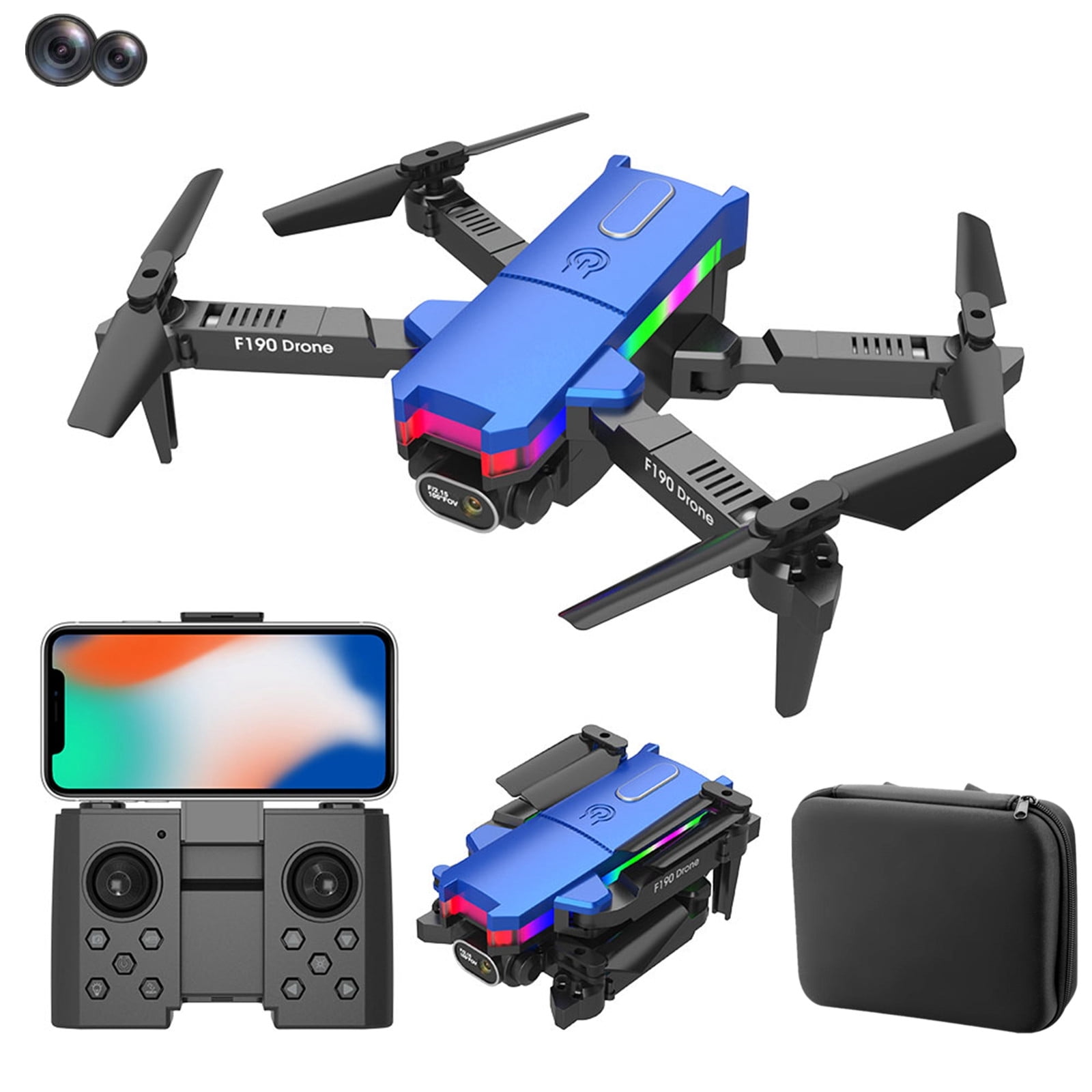 YUTK Boys Gifts Mini Drone With 1080P Hd Fpv Camera Remote Control Toys ...
