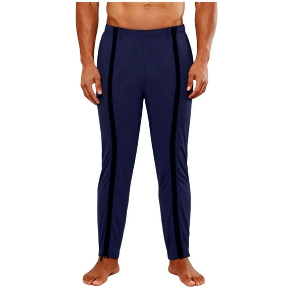 YUTK Mens Workout Pants New Men Solid-Color Casual Loose Fashion Sport ...