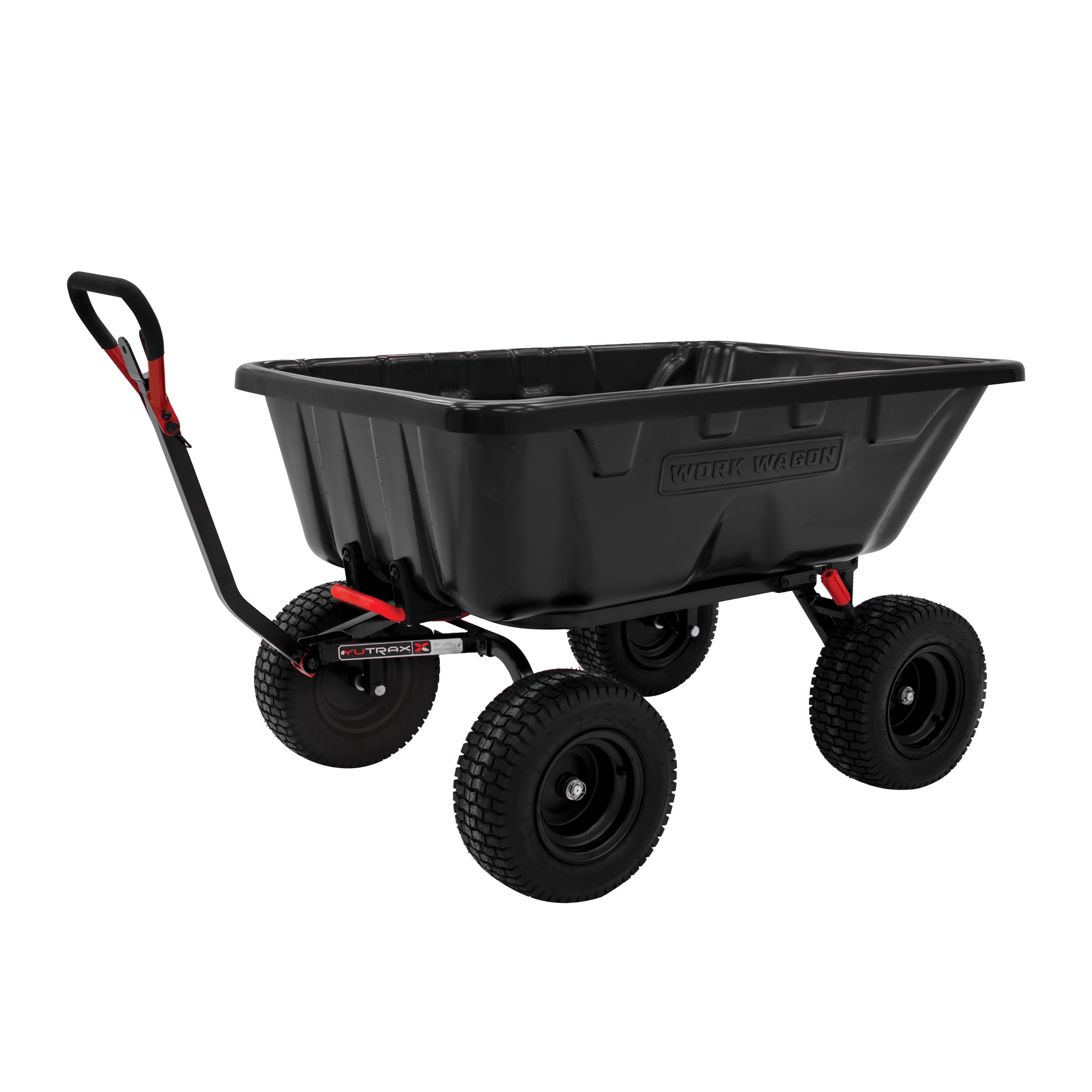 YUTRAX® Work Wagon® 16 cu. ft. Towable Poly Cart, 1800 Pound Capacity ...