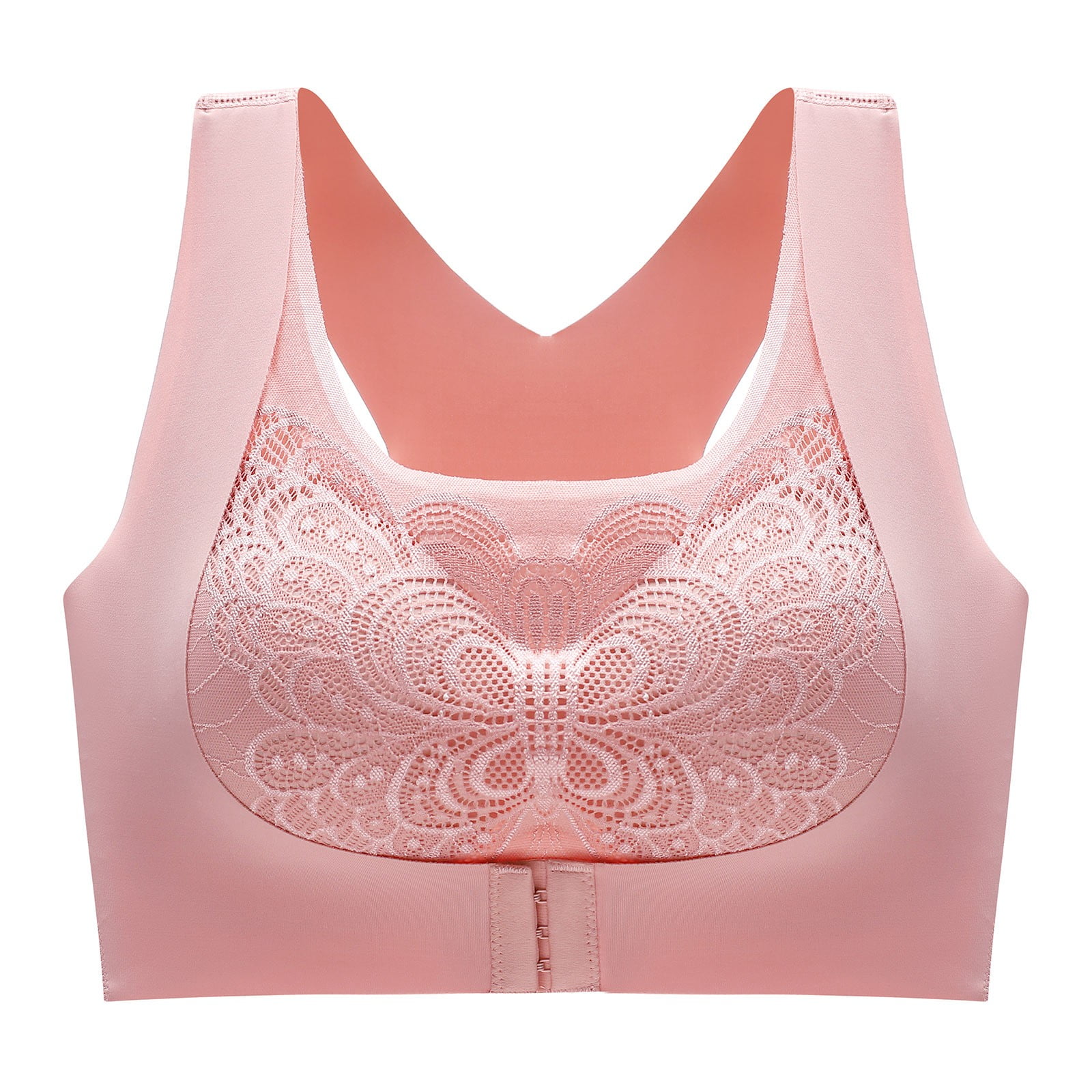 Yuuand Sexy Lingerie For Women 2024 Fashion Seamless Beauty Back Underwear No Steel Ring Sports