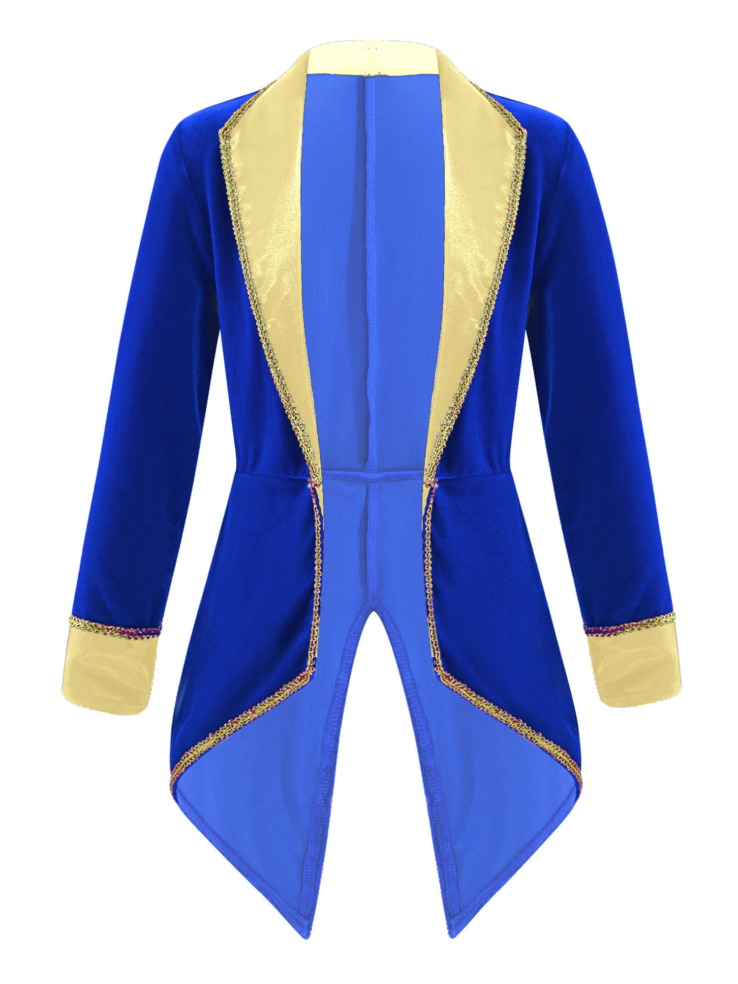 YUUMIN Boys Medieval Prince Formal Tuxedo Tailcoat Velvet Long Sleeve ...