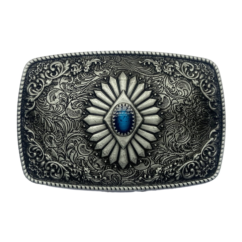 YUUZONE Belt Buckle for Men Vintage Engraved Flower Pattern Waist Belt ...