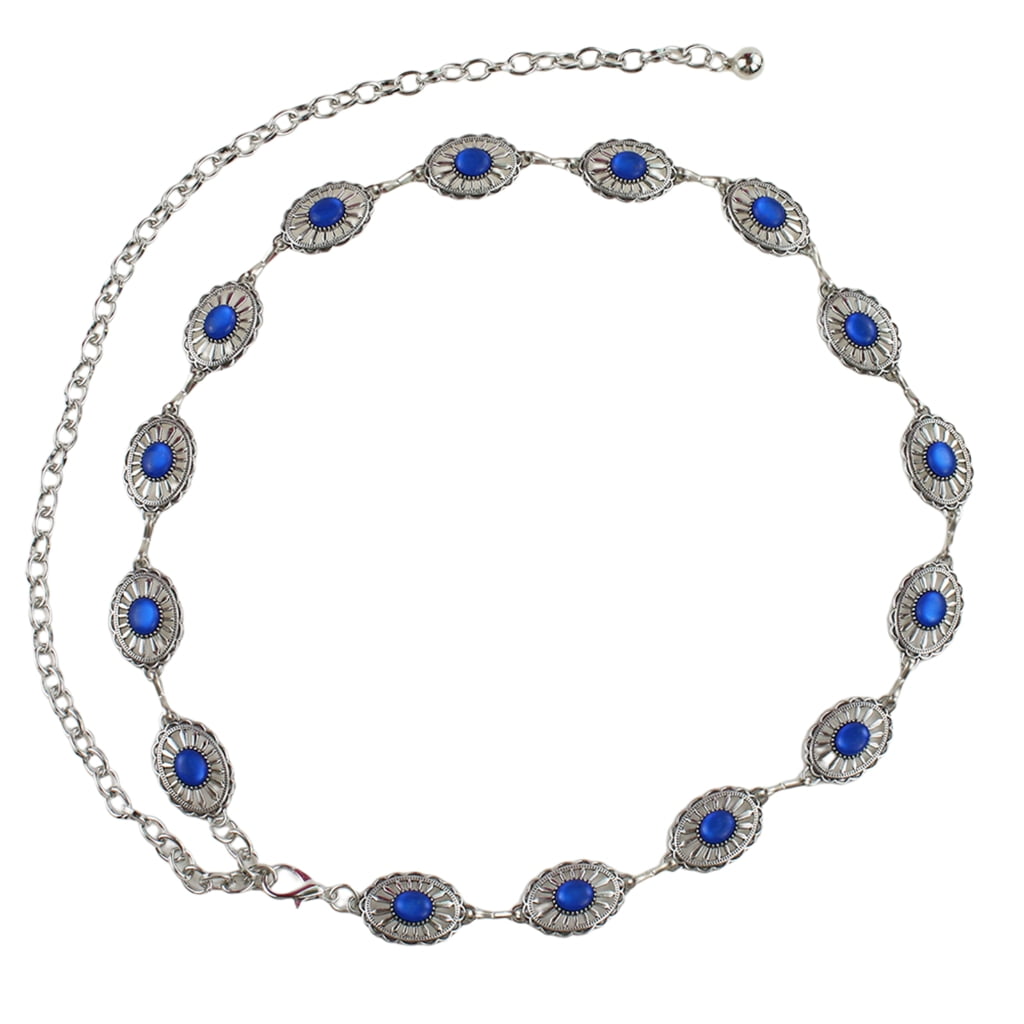 YUUZONE Chain Belt For Women Waist Chain Belt Chain Turquoise Waist ...