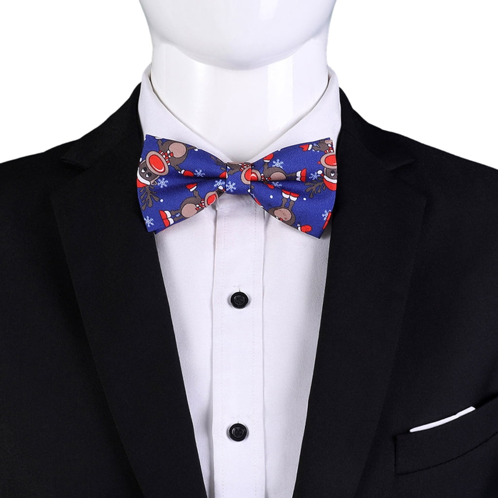 YUUZONE Christmas Themed Bowtie Festive Jacquard Tie for Men Holiday ...