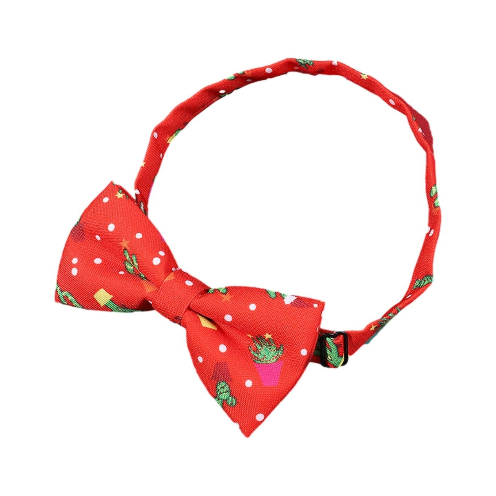 YUUZONE Christmas Themed Bowtie Festive Jacquard Tie for Men Holiday ...