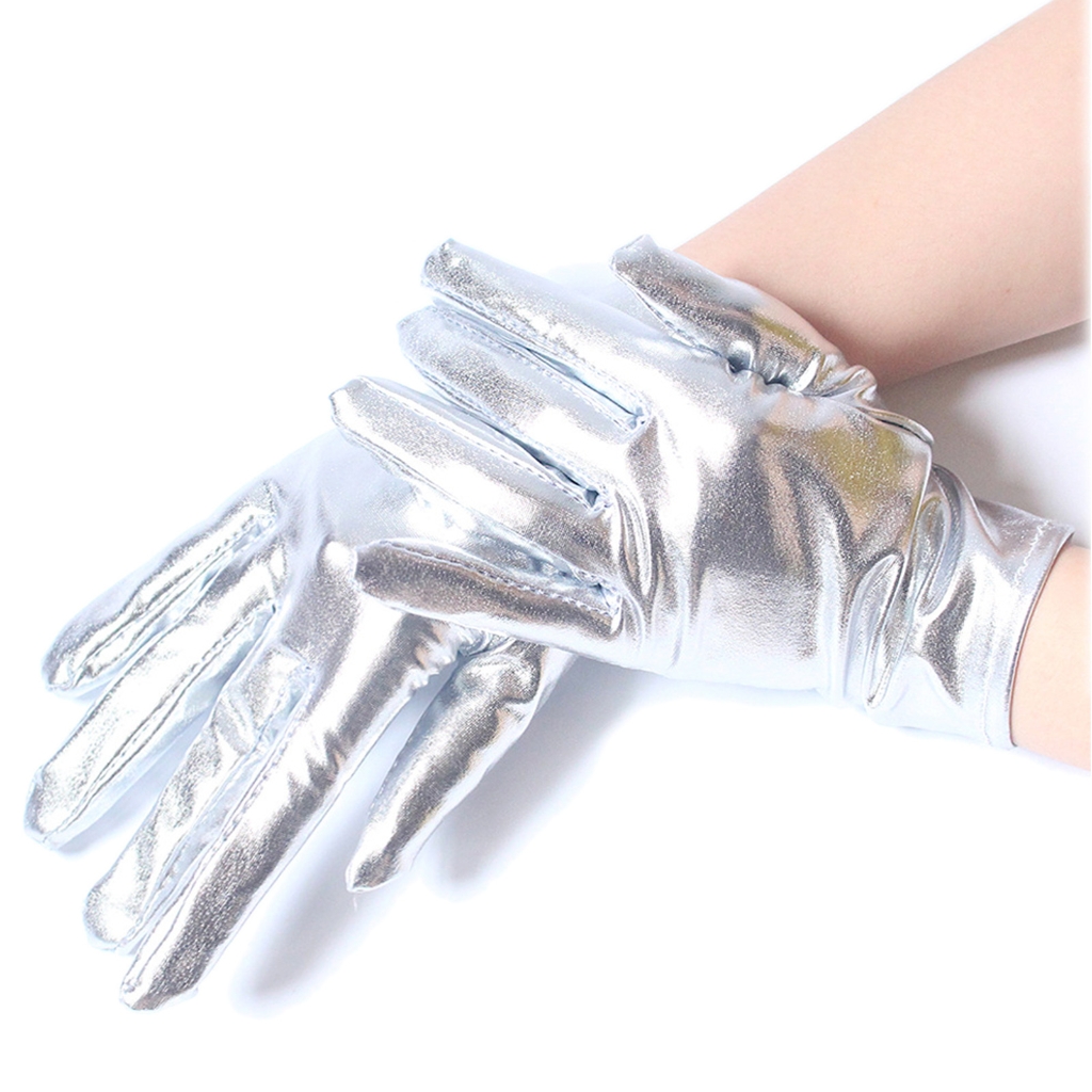 YUUZONE Dazzling Gloves Patent 1eather Gloves Bachelorette Party ...