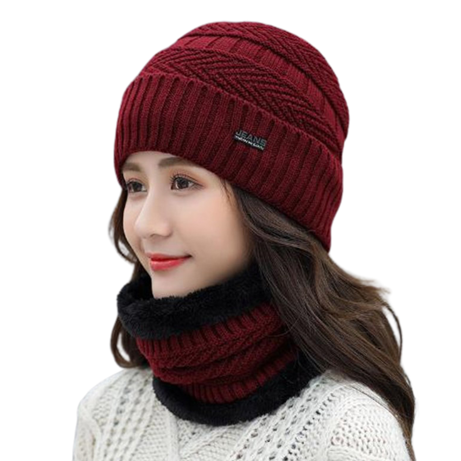 YUUZONE Fleece Lining Winter Scarf For Men With Lining Unisex Gorras ...