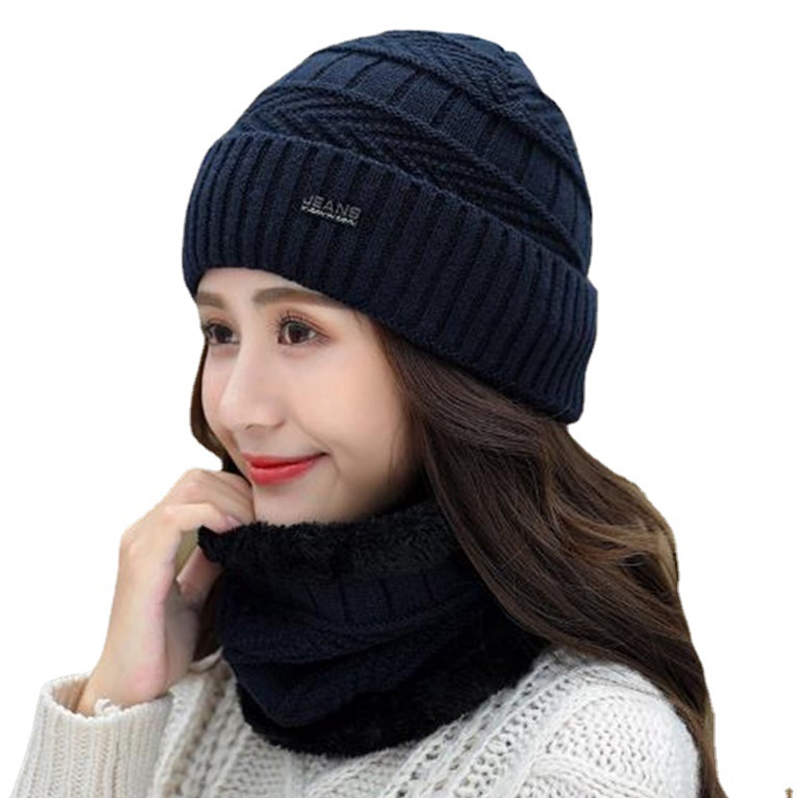 YUUZONE Fleece Lining Winter Scarf For Men With Lining Unisex Gorras ...