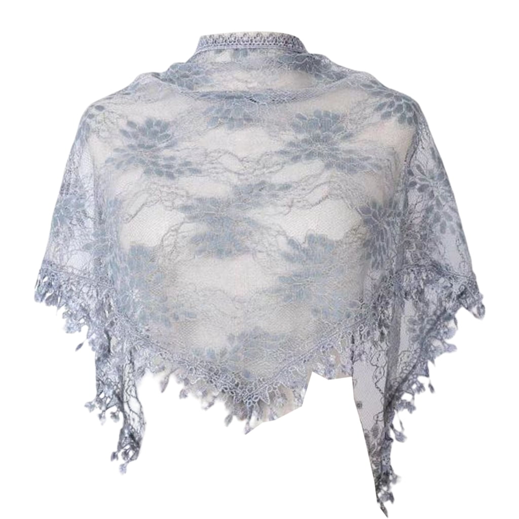 YUUZONE Mantilla Veil Catholic Church Veil Lace Head Cover For Women ...