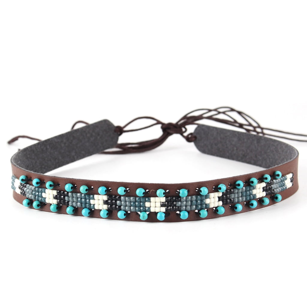 YUUZONE Western Hat Belt DIY Mexican Hat Band Beaded Hat Band Cowboy ...