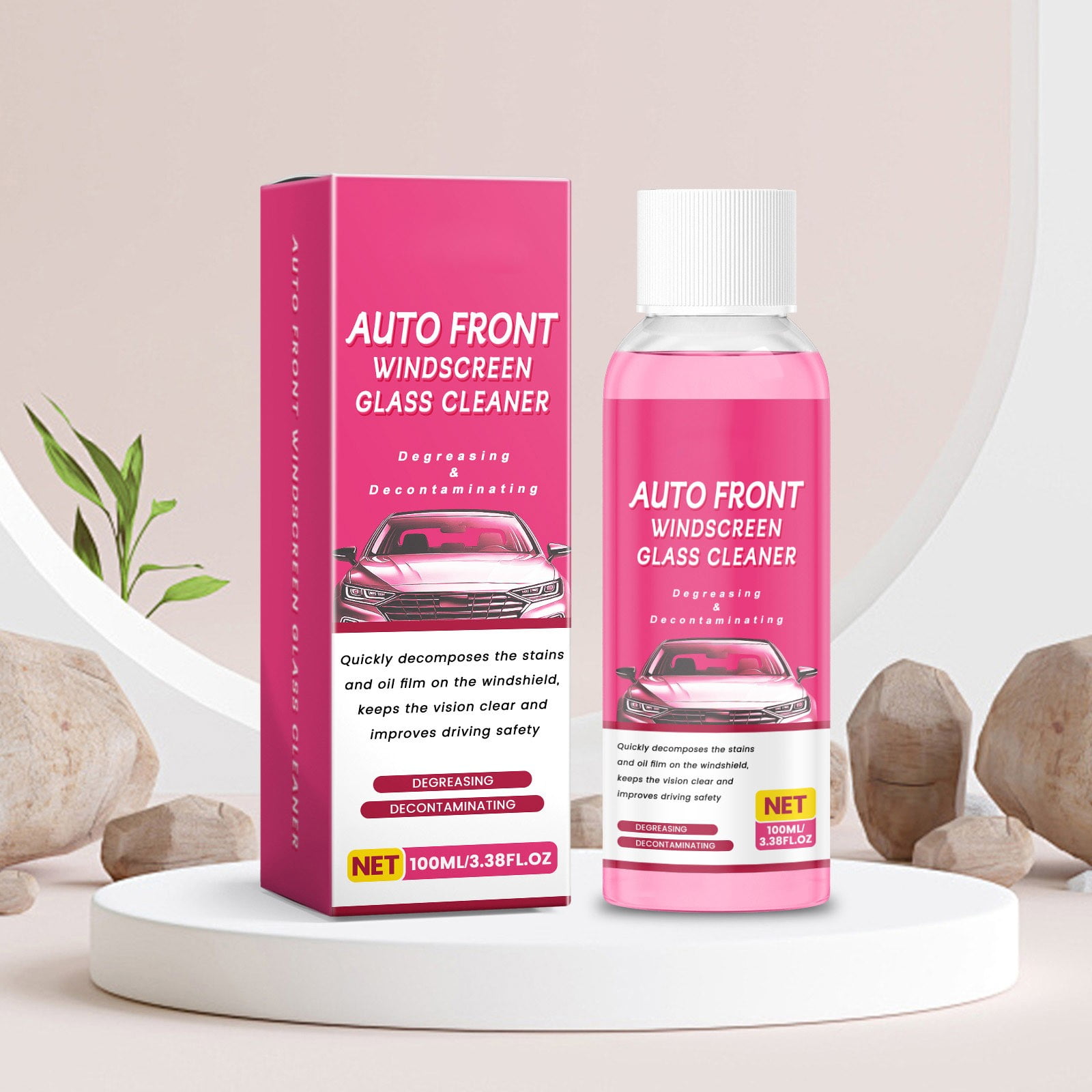 YUVA Car Front Windshield Glass Cleaner, Efficient Stain & Oil Film ...