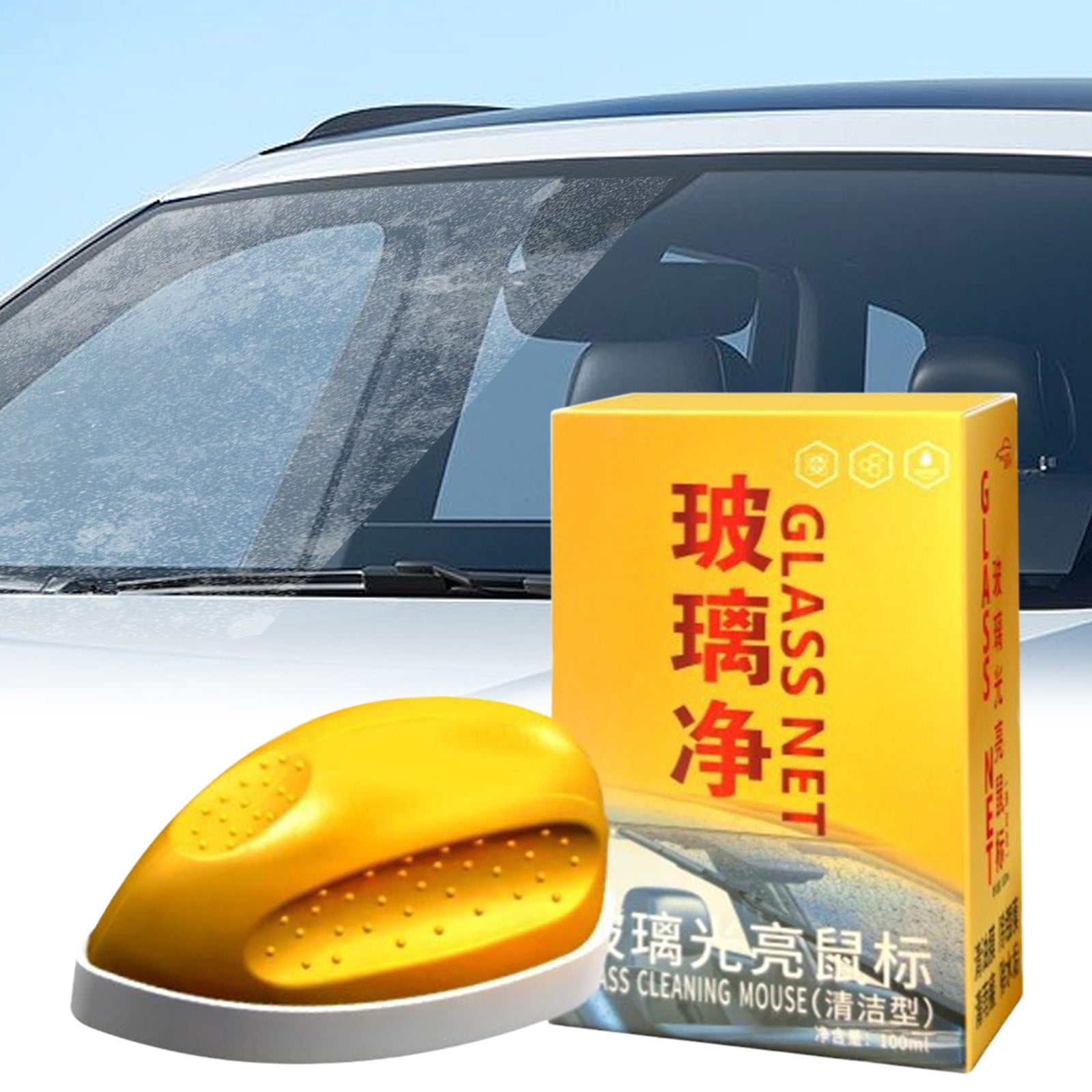 YUVA Car Glass Oil Film Cleaner, Streak-Free Super Cleaning, Multi ...
