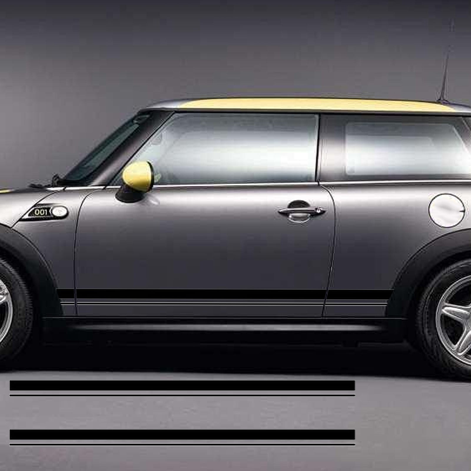 YUVA Car Side Skirt Decals, 2-Pack, 76.77x2.76in, Decorative & Scratch ...