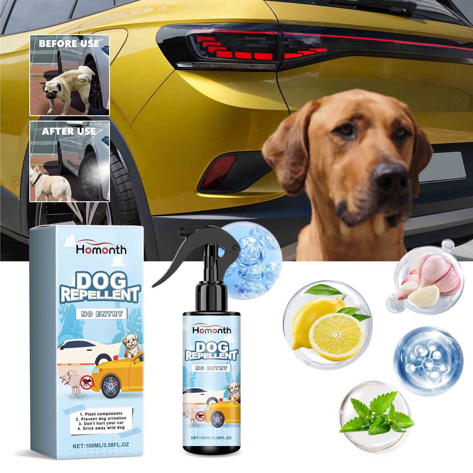 YUVA Car Tire Dog Shield Spray, Gentle Plant-Based, Effective Dog Urine ...