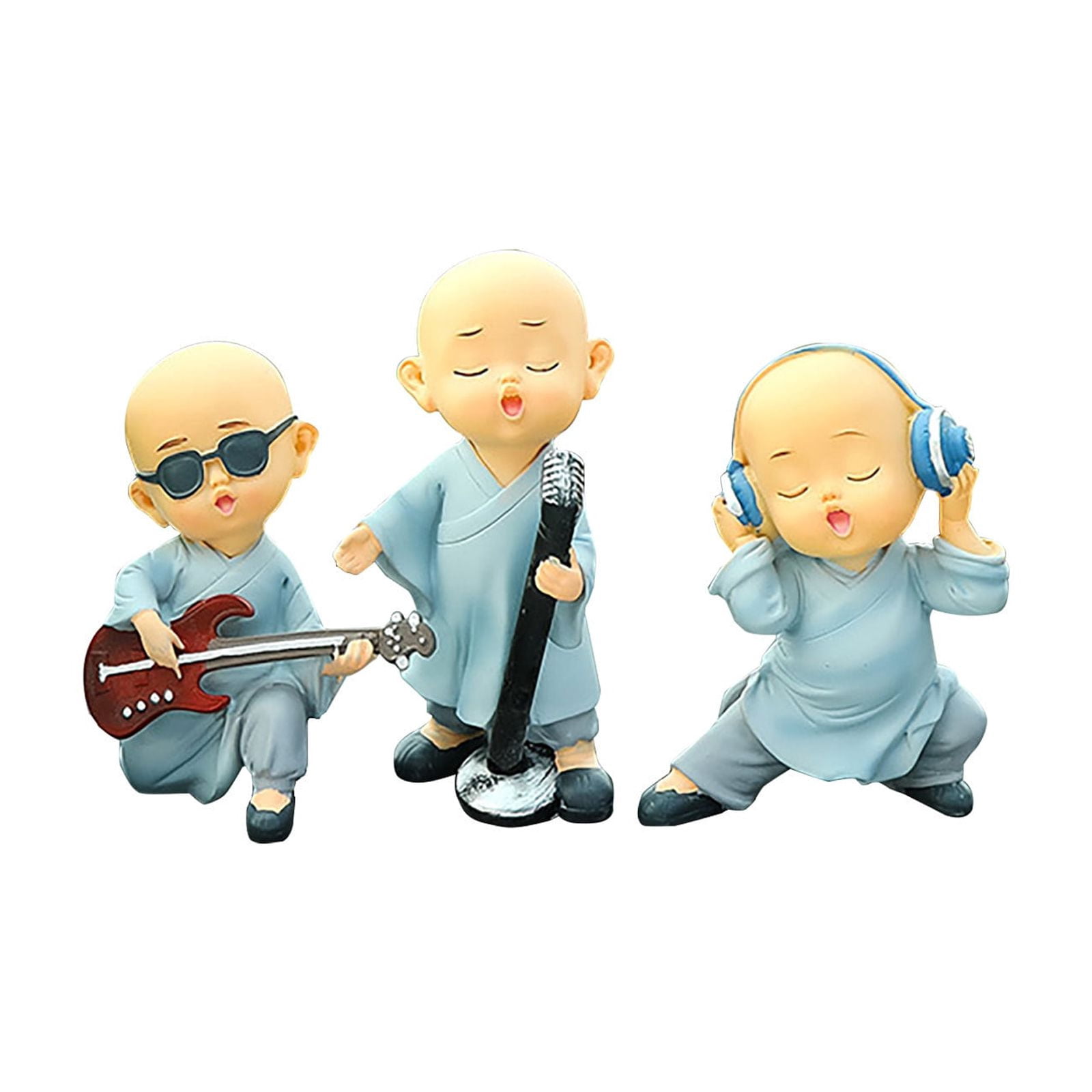 YUVA Cute Little Monk Car Decorations, Funny Design, Stable Placement ...