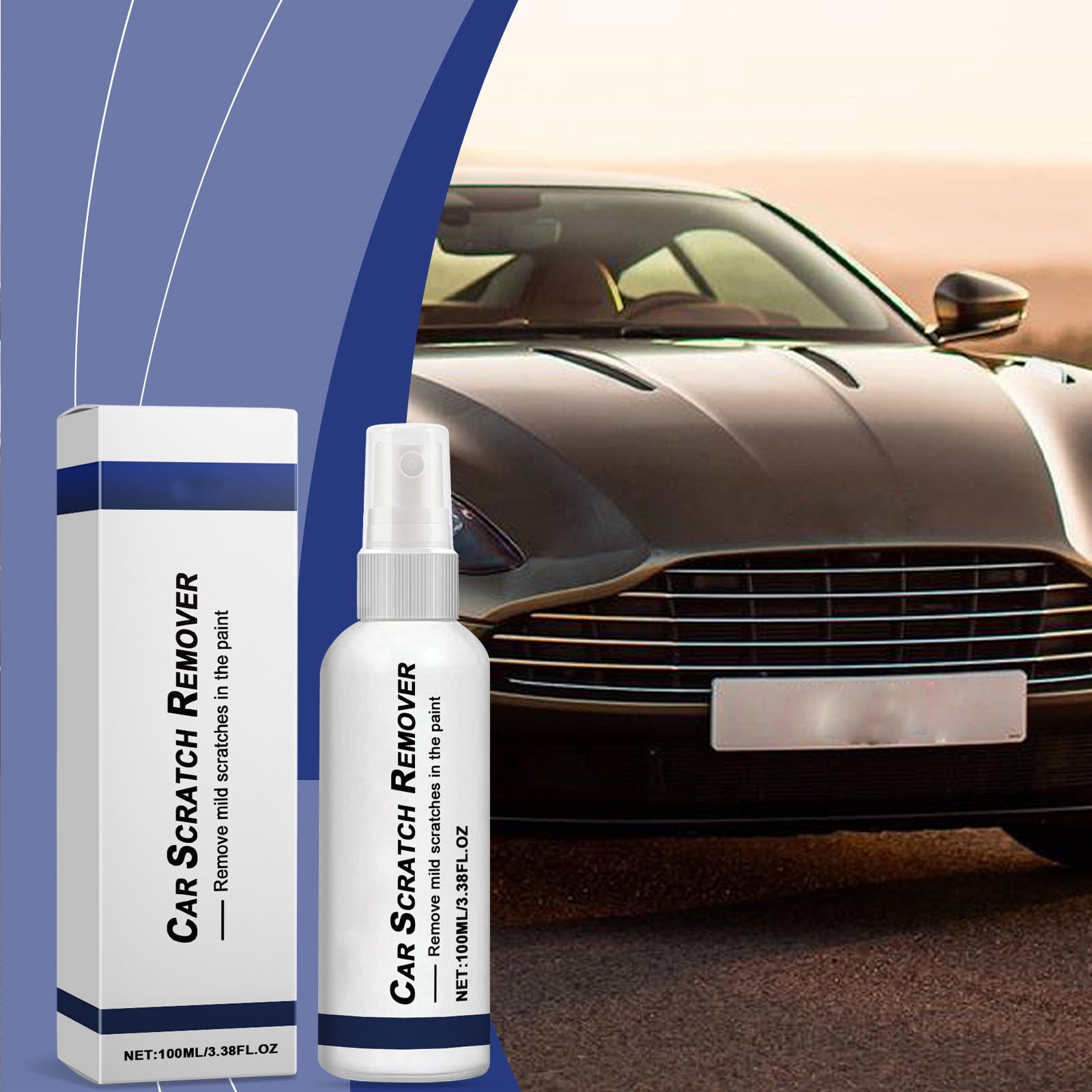 YUVA High-Tech Car Scratch Removal Spray, Repairs Scratches & Swirls, Restores Shine, Ceramic ...