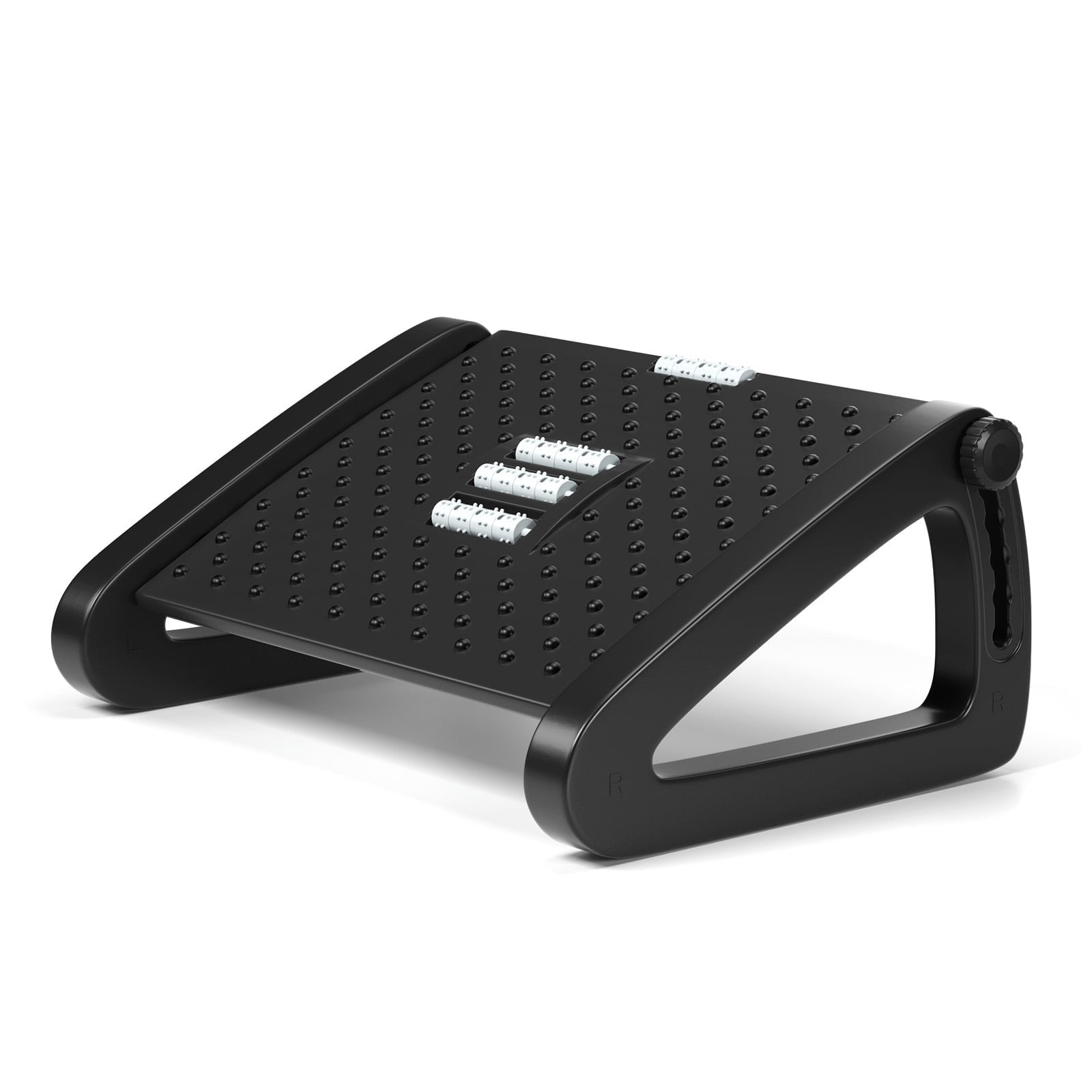 YUWENUS Foot Rest Under Desk, 6 Adjustable Heights, Ergonomic Massage ...