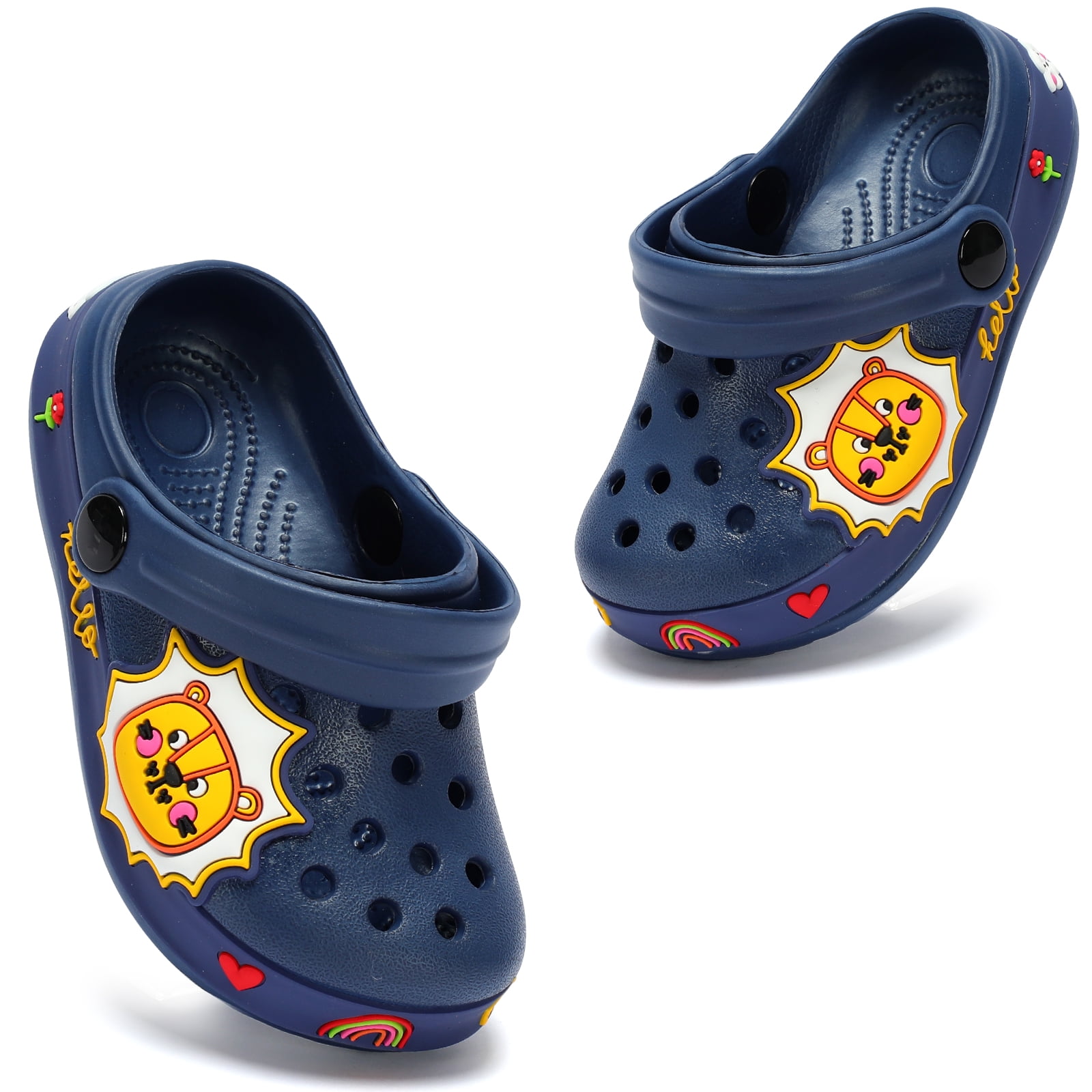 YUWOZIZ Toddler Clogs for Kids,Boys Girls Cute Cartoon Water Clogs ...