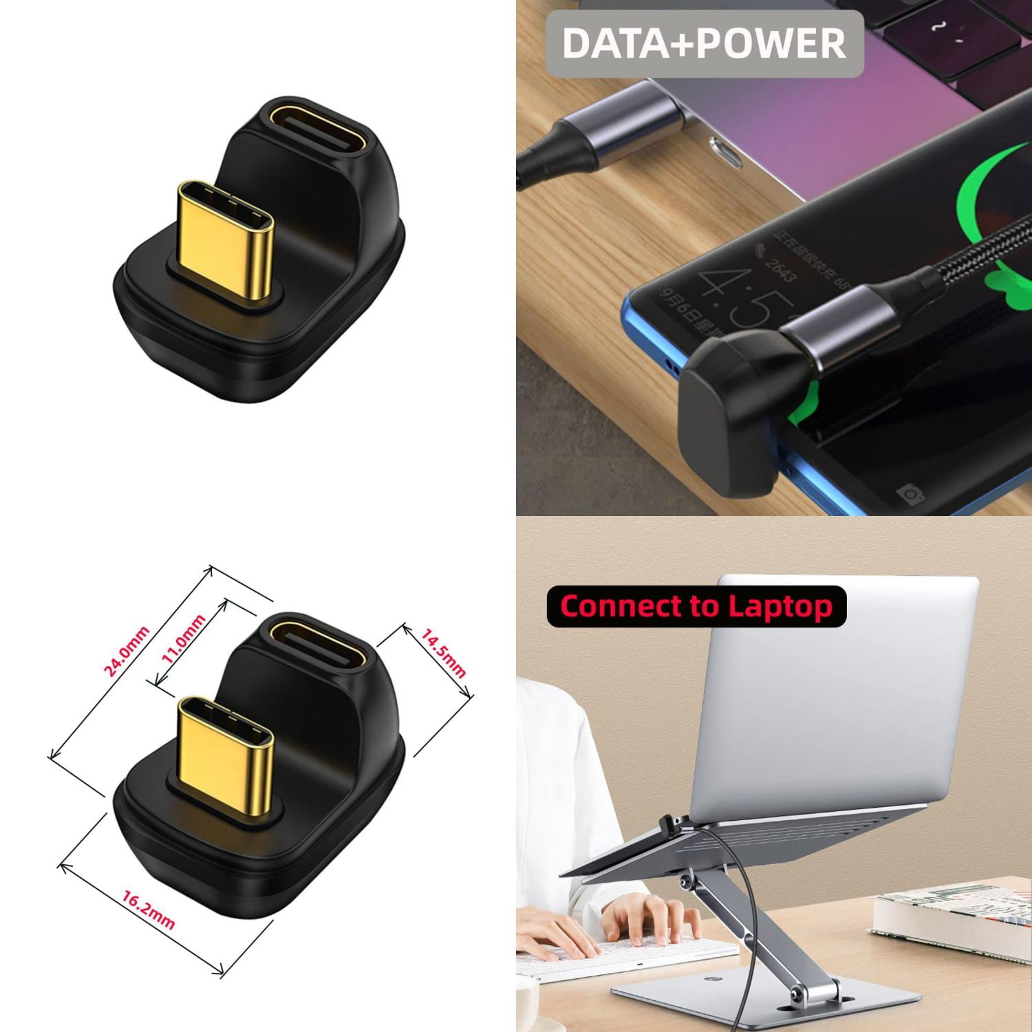 Yuxaojz High Speed Usb4 Type C Female To Female Power Data Video Coupler Extension Adapter With