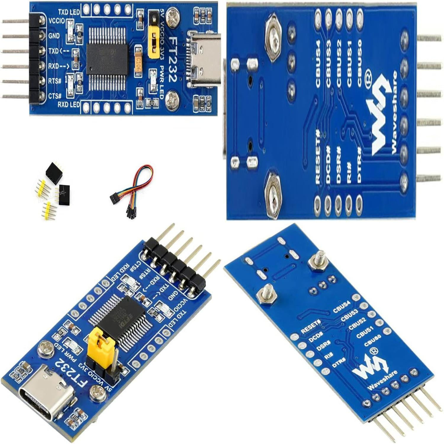 YUXAOJZ Highly Compatible FT232 USB to UART (TTL) Communication Module ...