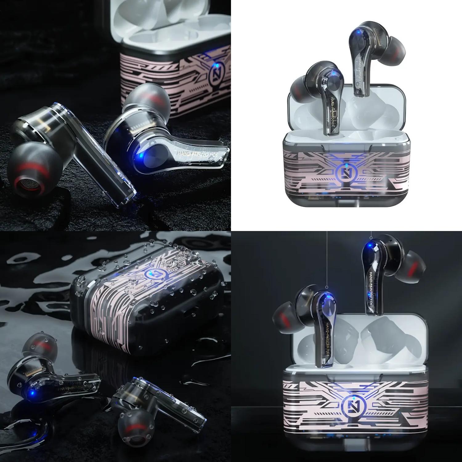 YUXAOJZ True Wireless TWS Mini Transparent Design Earphone Headset Tech ...