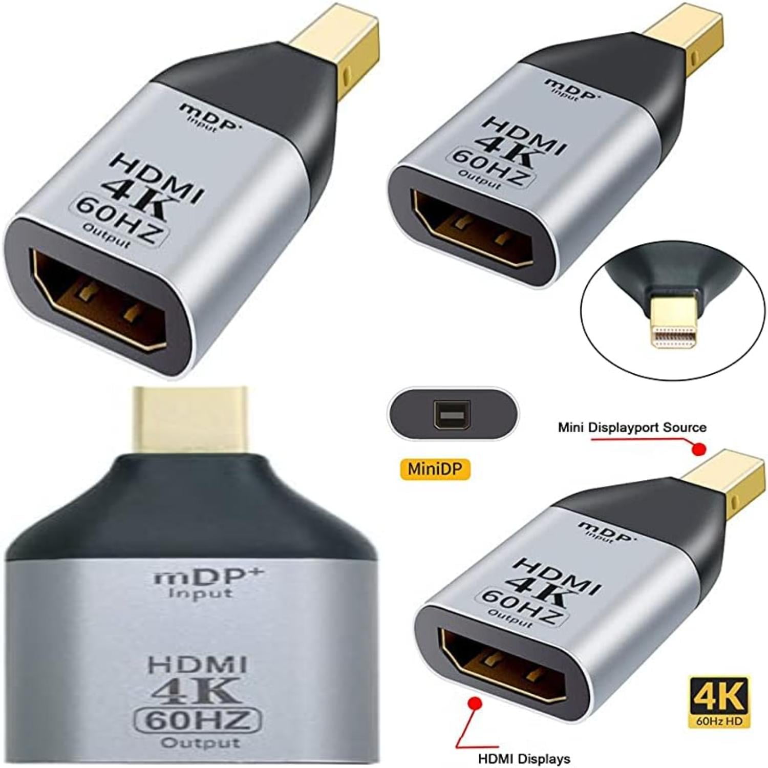 YUXAOJZ Ultra HD Mini DisplayPort DP to Sink Displays 4K@60hz Converter ...