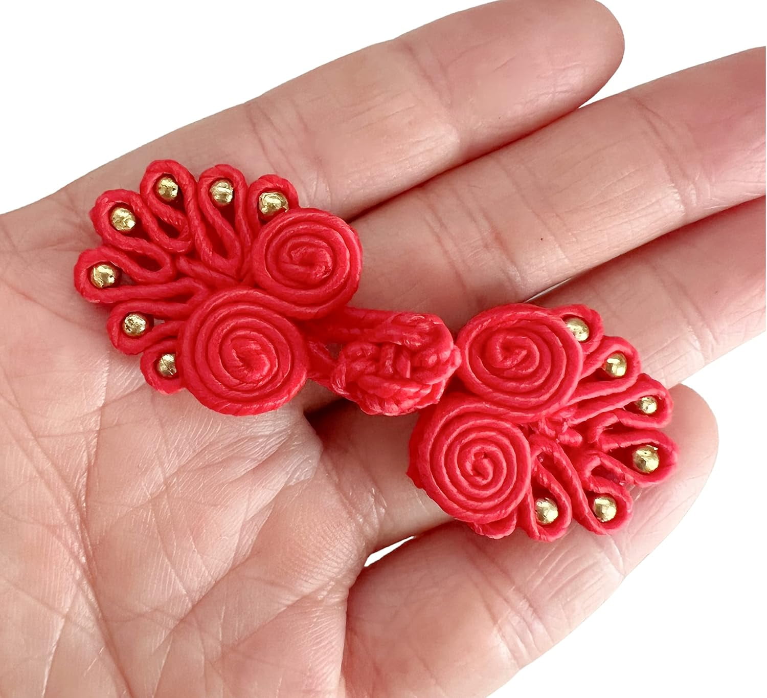 YUXNET 10 Pairs Chinese Closure Buttons, Knot Frog Buttons Closure ...