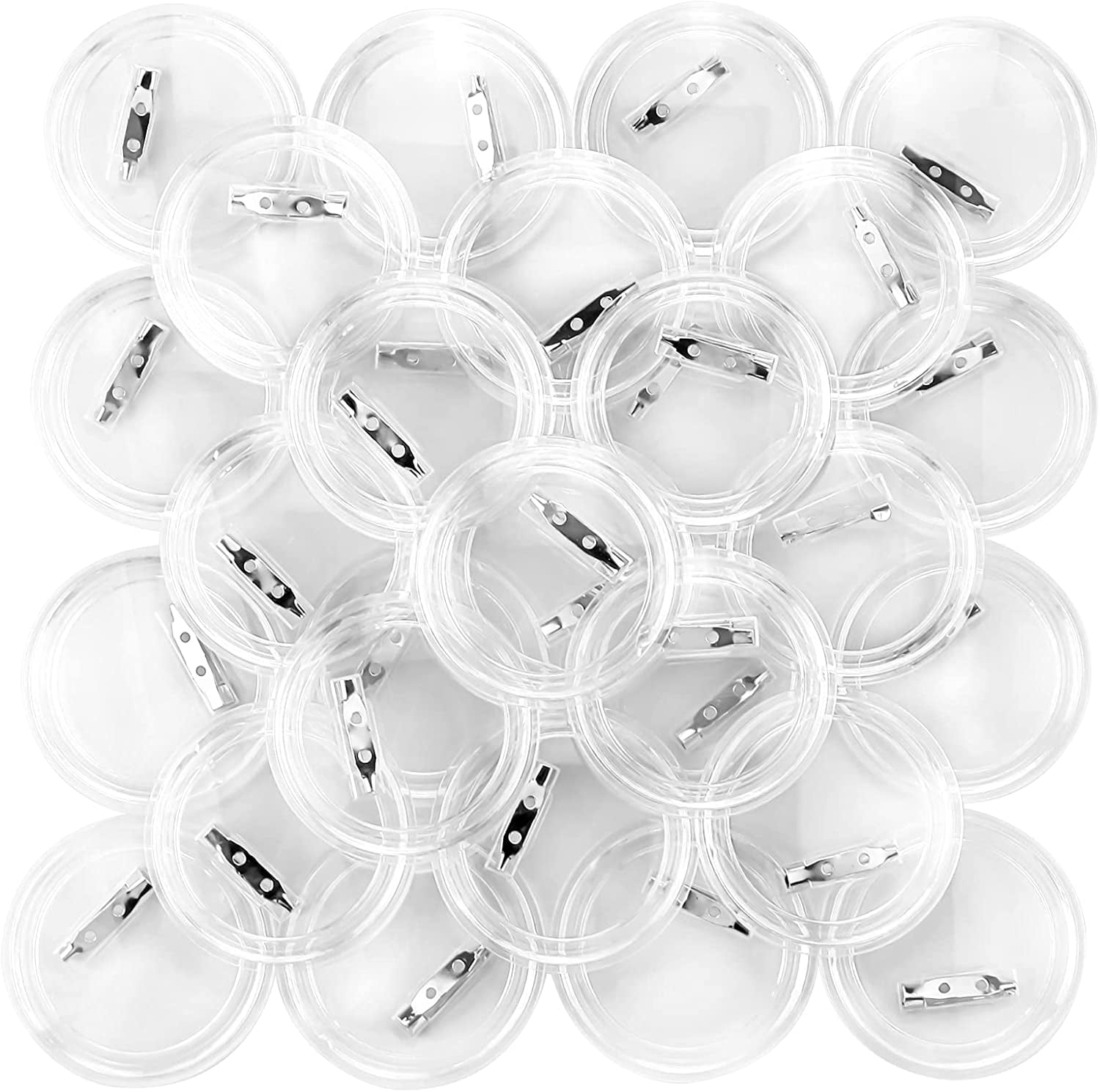 YUXNET 70 Pack Acrylic Design Button Badge, Clear Plastic Craft Kit ...
