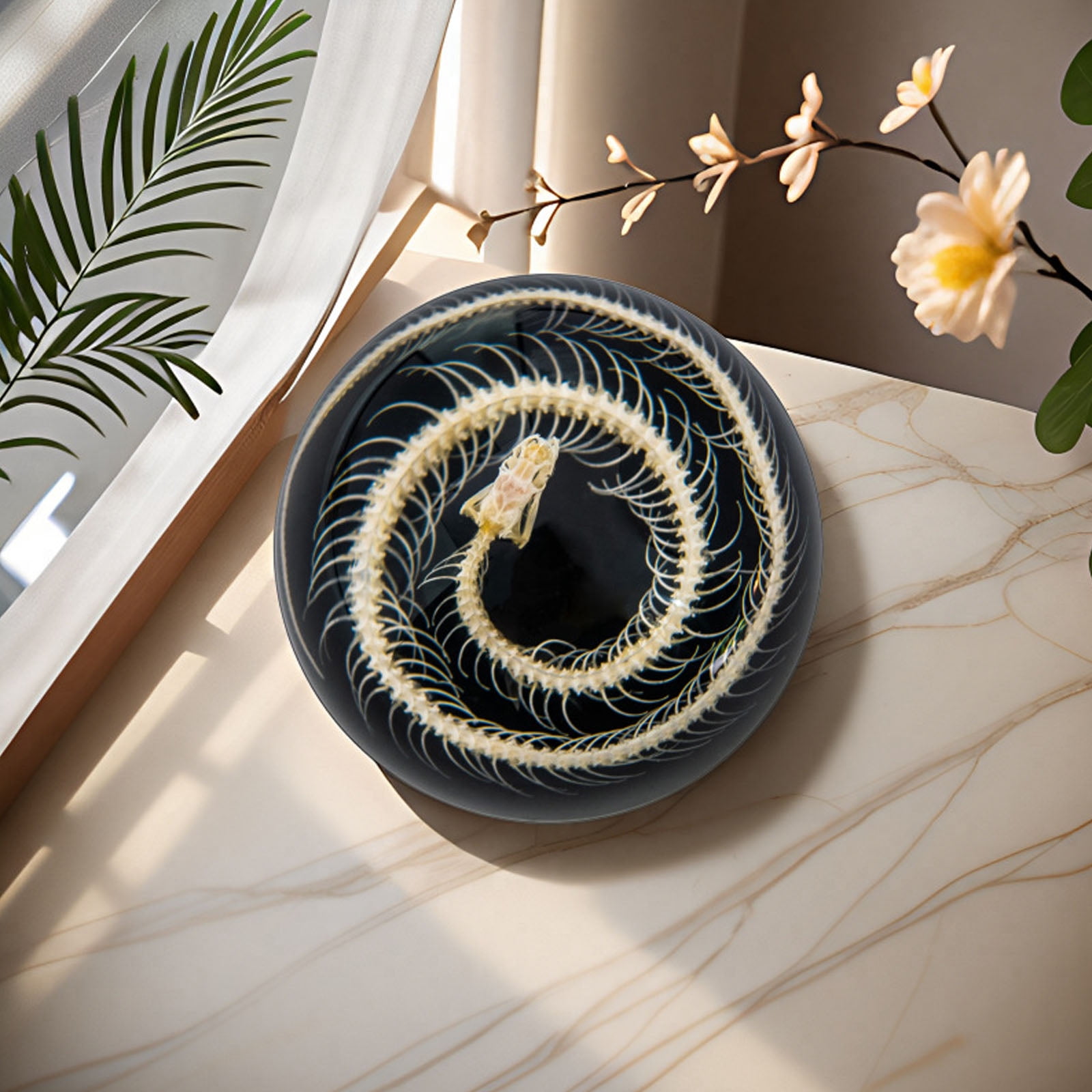 YUXUN YX Specimens of Snake Bone, Bat Skeletal Specimen for Science Education Classroom ...