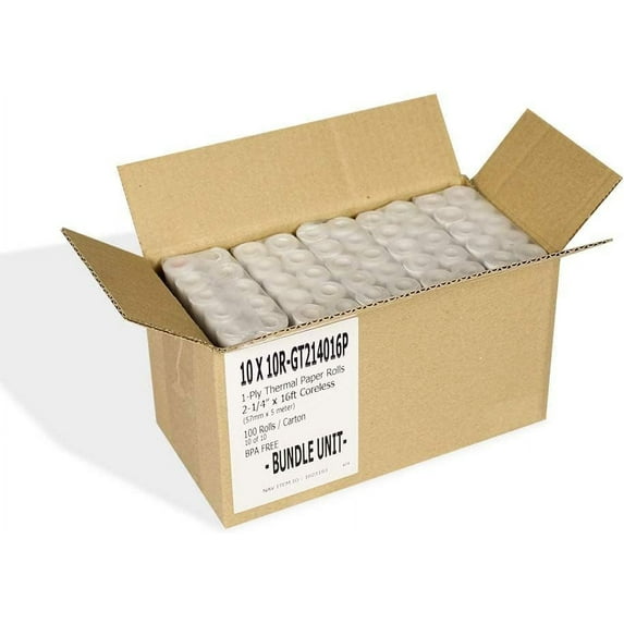 YUYAN-(100) Gorilla Supply Coreless Thermal Paper 2 1/4 x 16, 1ply ...