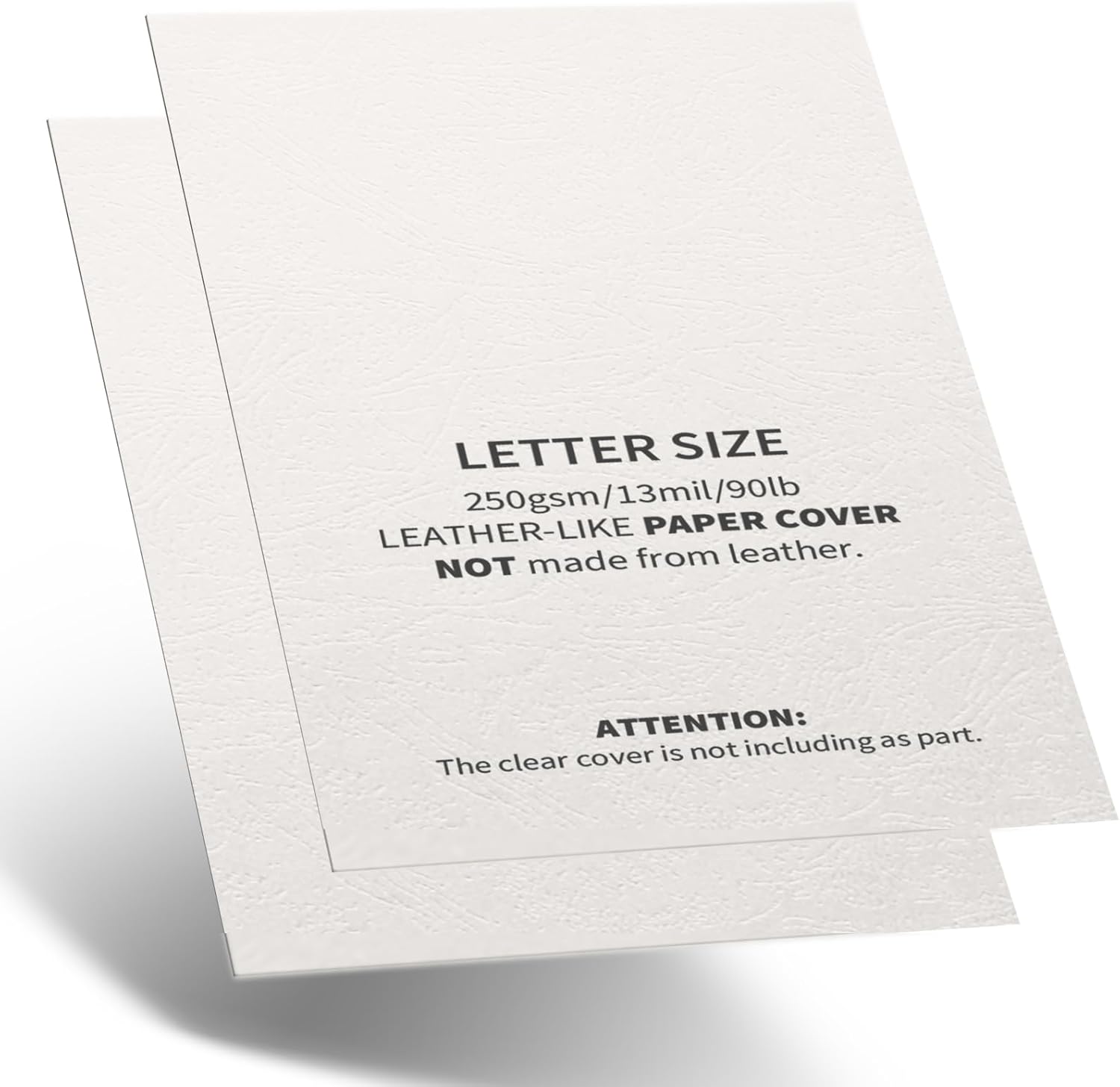 YUYAN-100 Pack Grain Texture Paper Binding Presentation Covers, 13Mil ...