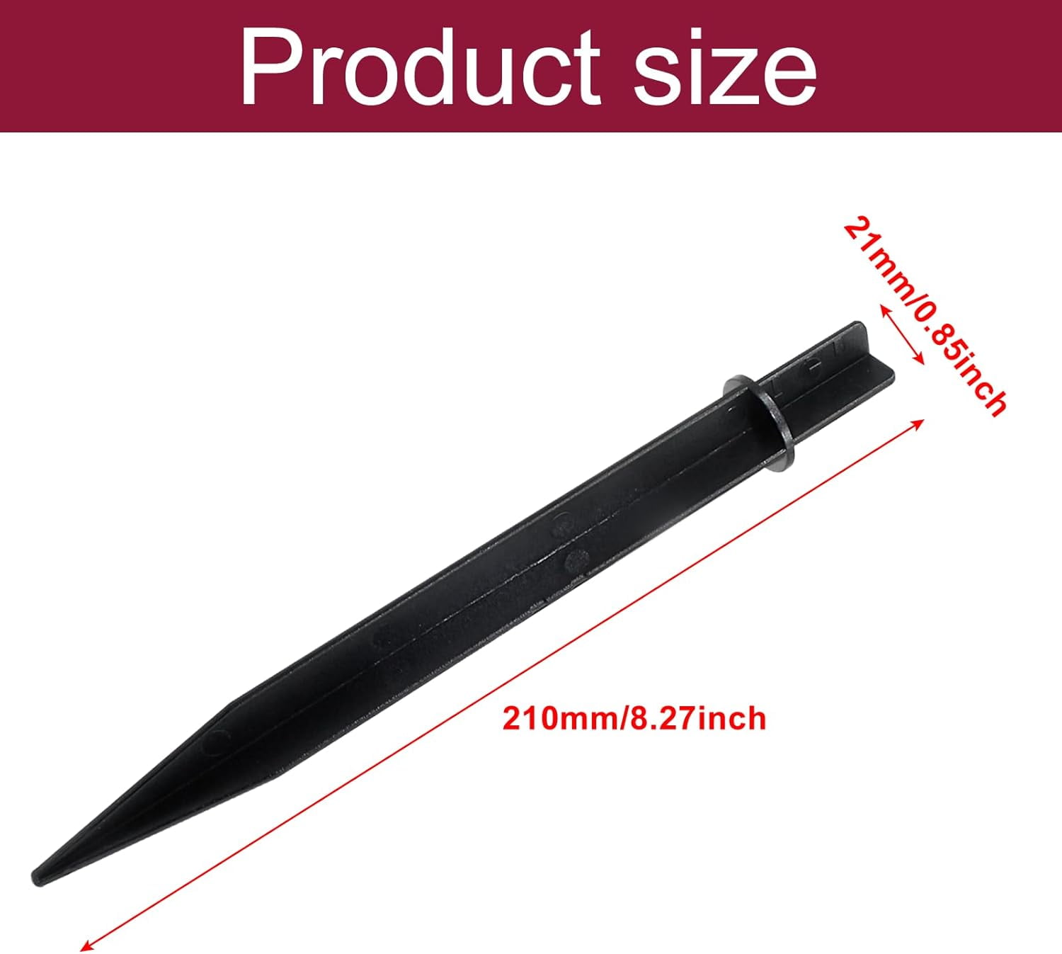 YUYAN-18 Pcs Solar Light Stakes Replacement, 8.27 Inch Plastic Ground ...