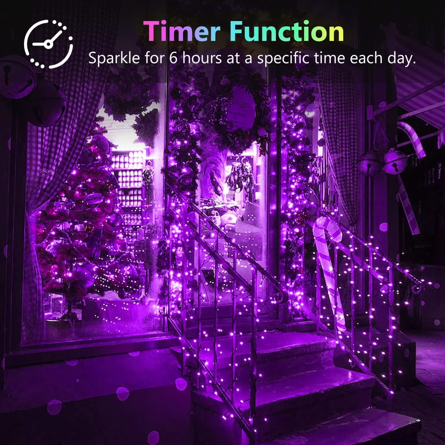 YUYAN-2 Pack 100LED Christmas Battery Operated Fairy Lights with Remote ...