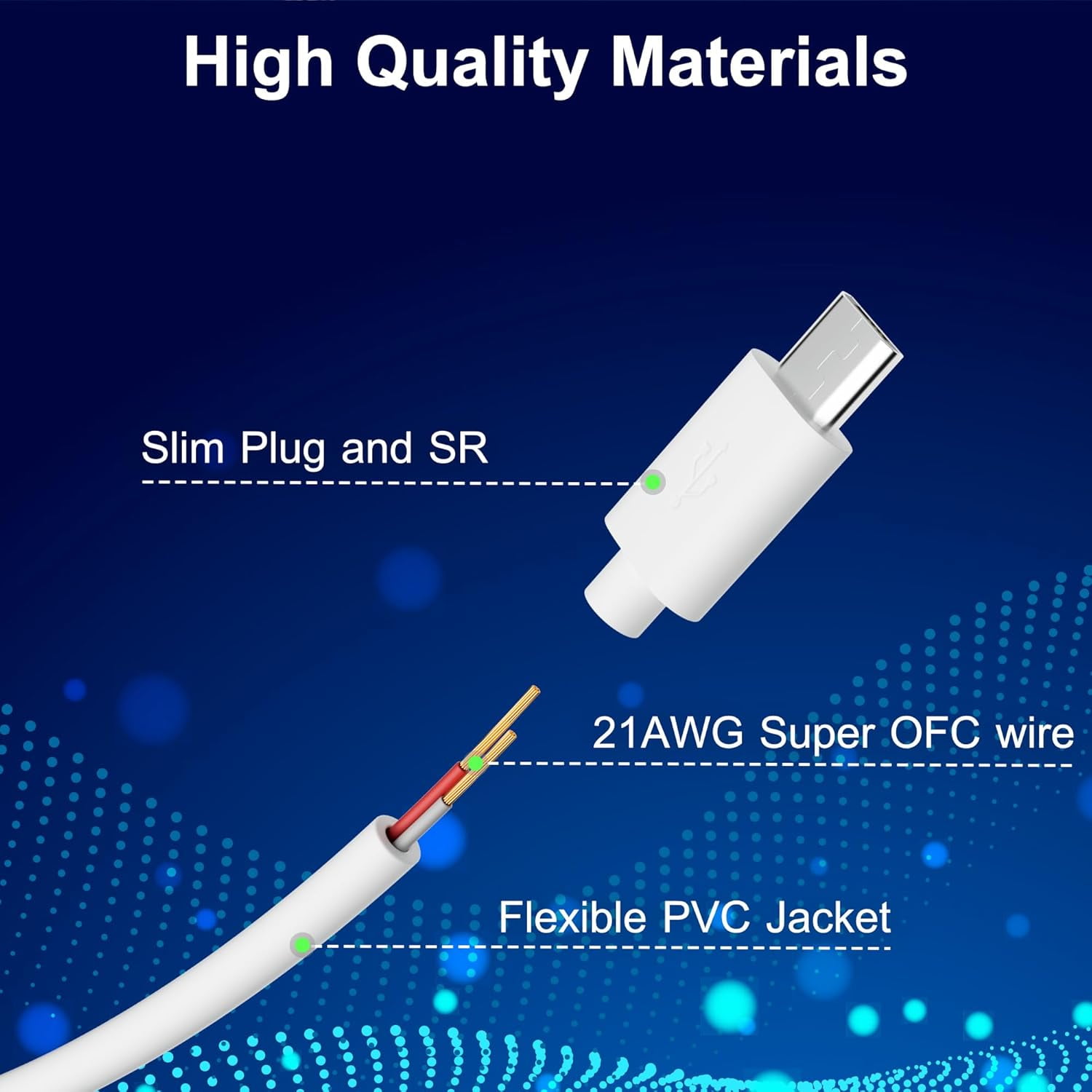 YUYAN-2-Pack 25FT USB to Micro USB Extension Power Cable, Long Charging ...