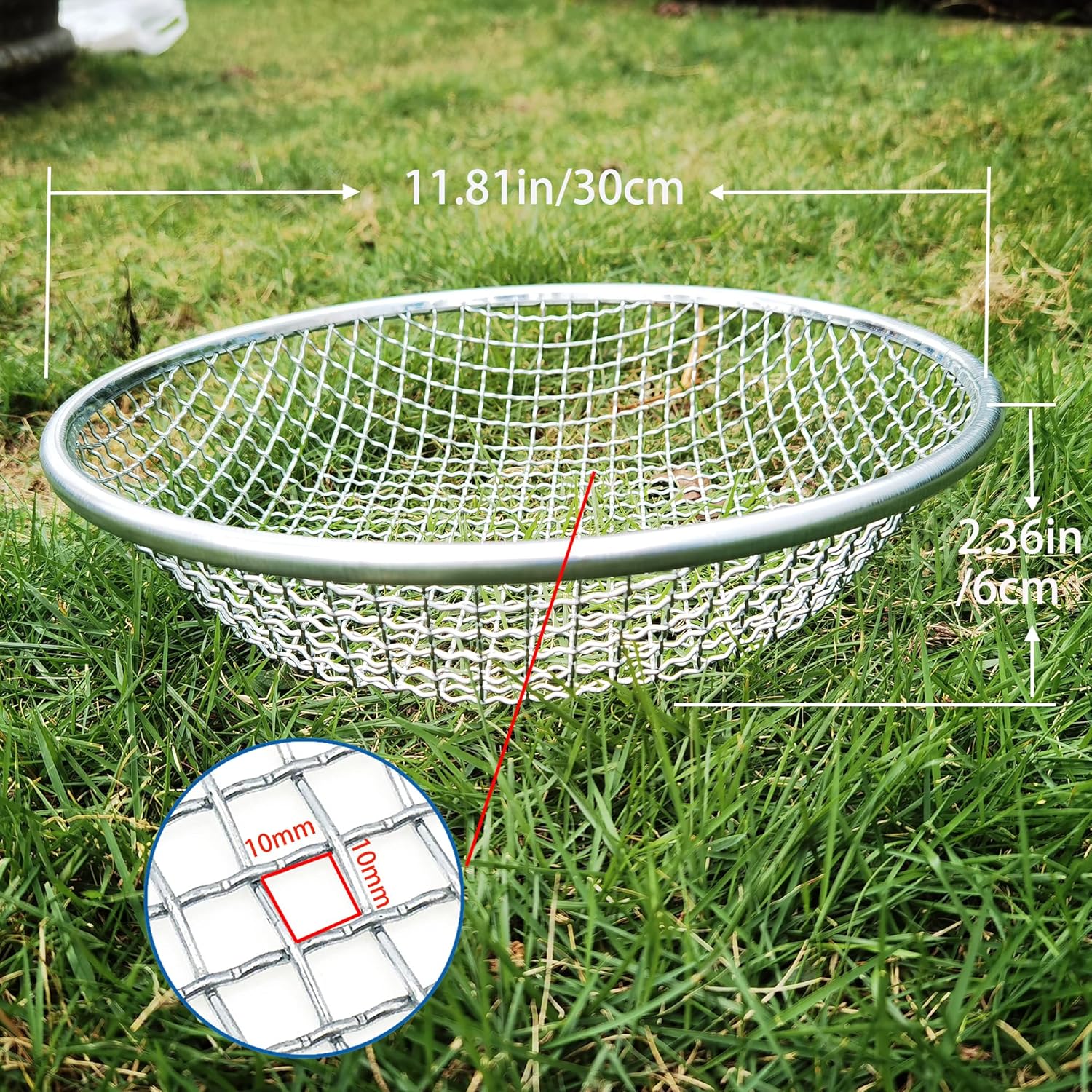 YUYAN-3/8 Inch Mesh Gardening Sand Soil Compost Sifter Perfect for 5 ...