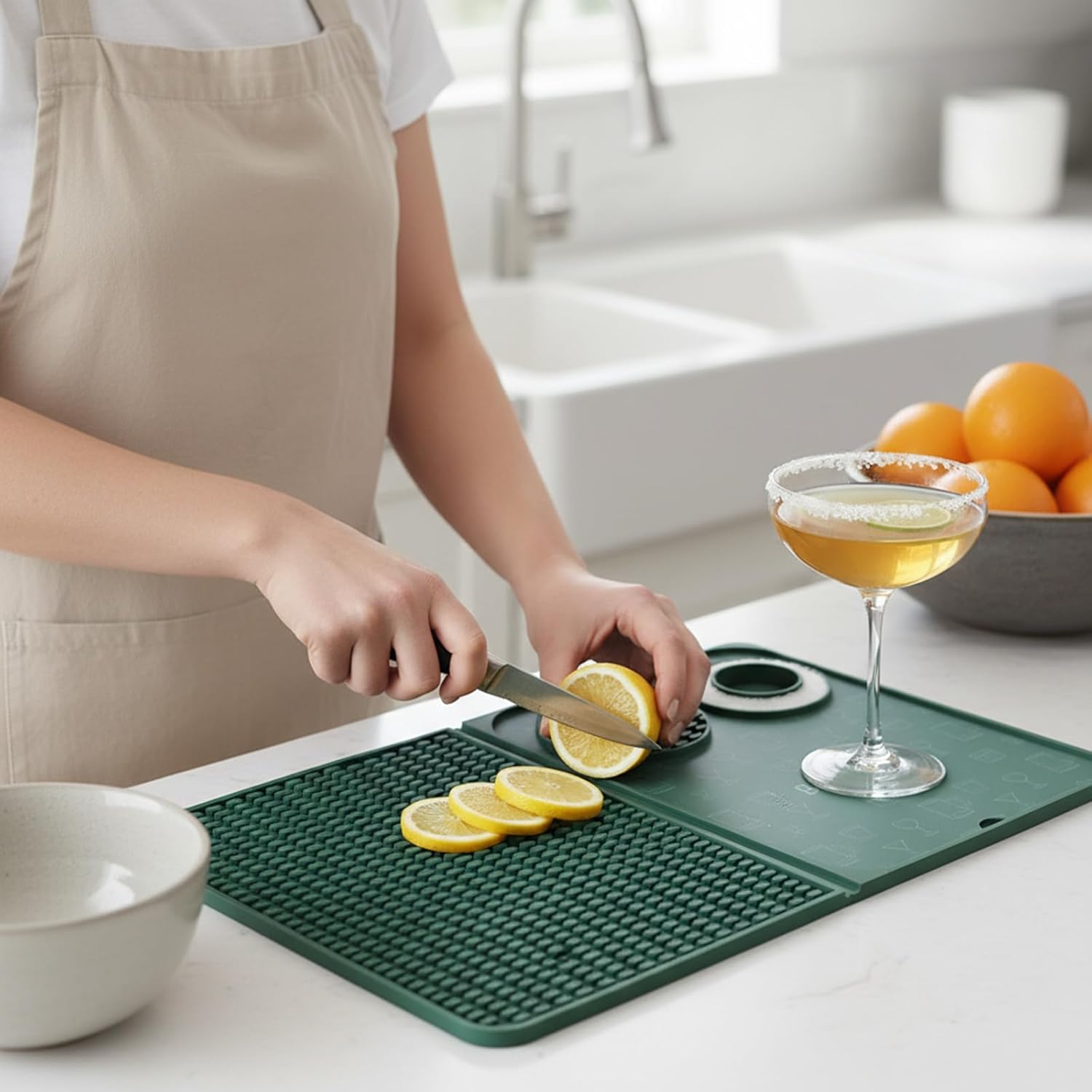YUYAN-3-in-1 Bar Mat,Bar Mat for Countertop Bartending Home Bar ...