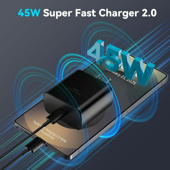 YUYAN-45W Super Fast Charger USB C Android Phone Charger Type C Charger ...
