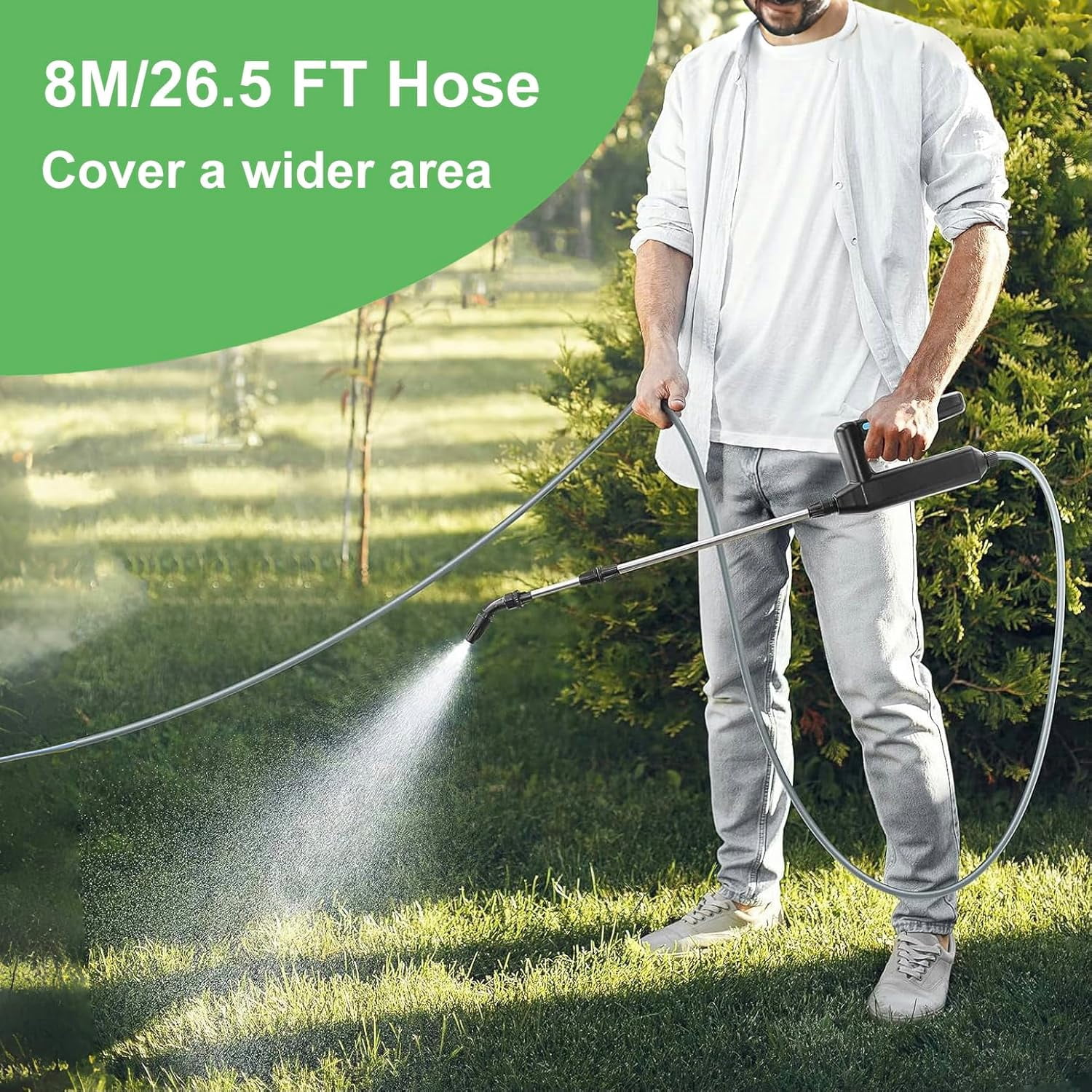YUYAN-Battery Powered Sprayer Wand,Electric Plant Sprayer Telescopic ...