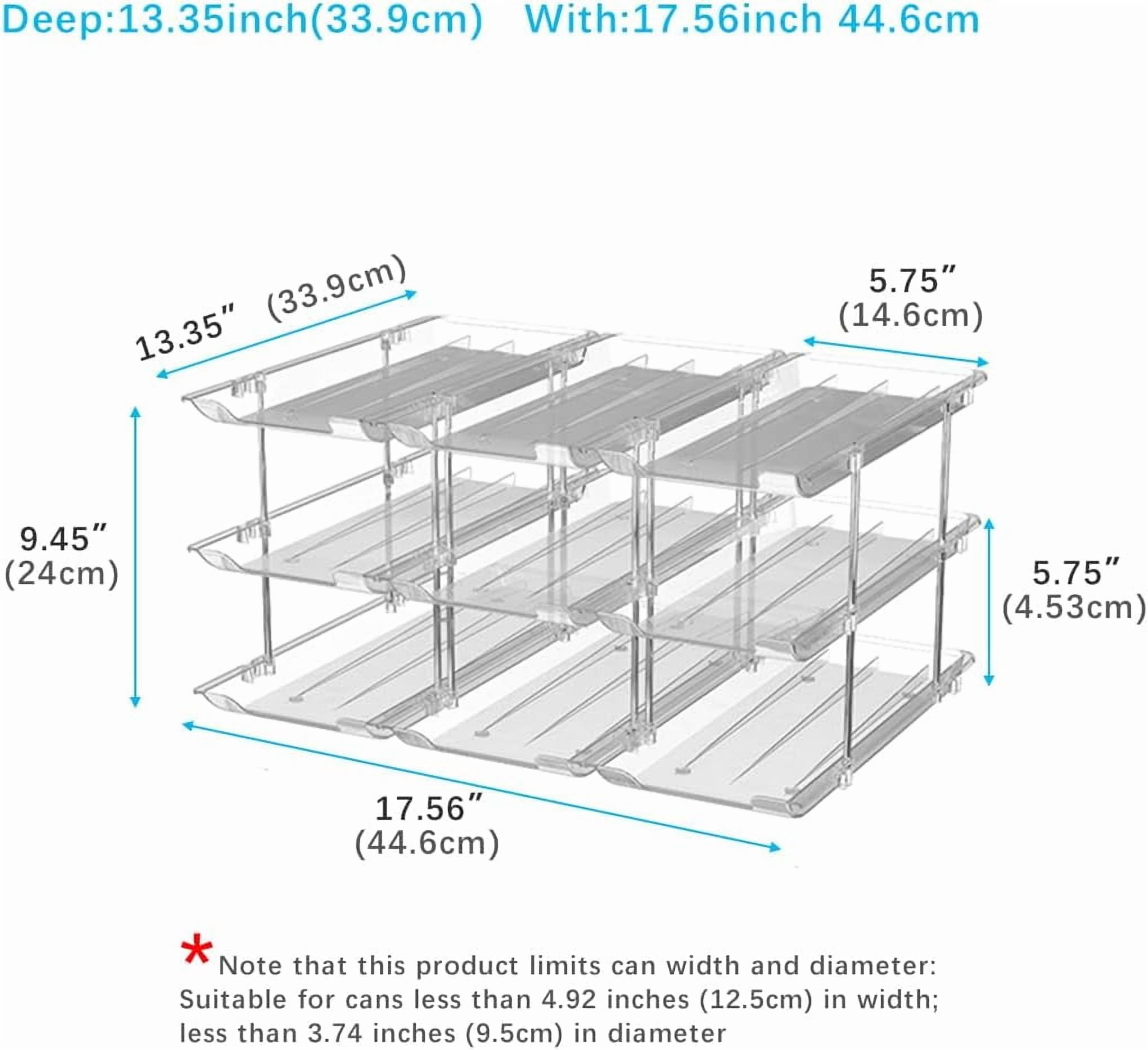 YUYAN-Can Organizer For Pantry, Adjustable Height And Width Canned ...
