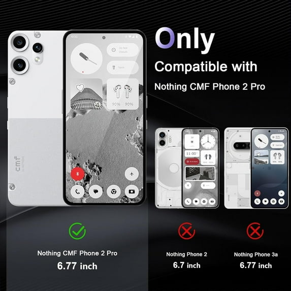 YUYAN-Case for Nothing CMF Phone 2 Pro, Military Grade Drop Protection ...