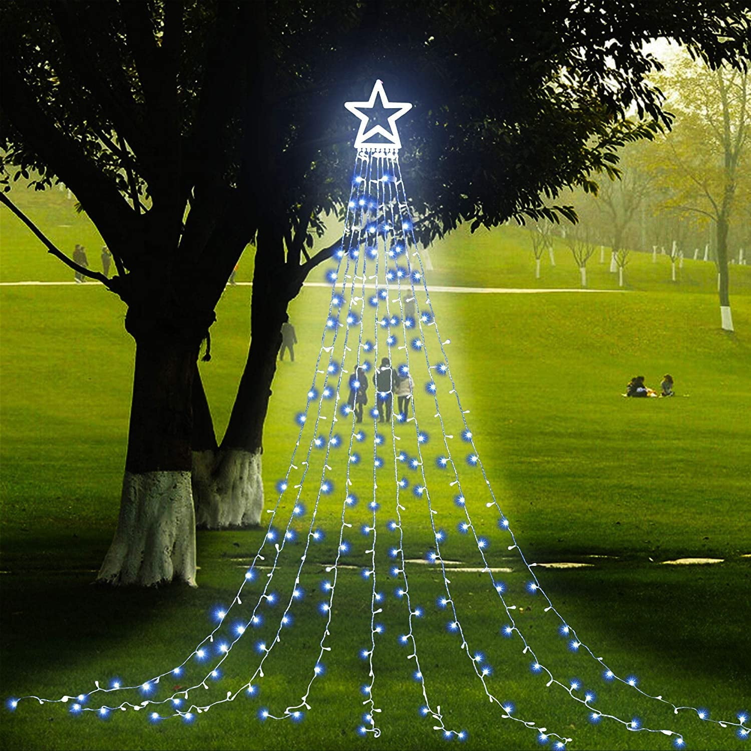 YUYAN-Christmas Decoration LED Star String Lights, Christmas Star ...
