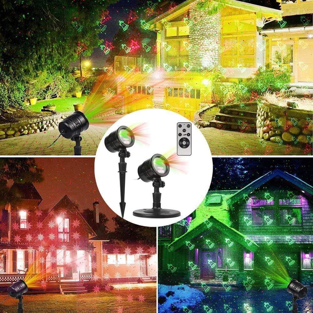YUYAN-Christmas Laser Lights, Projector Lights Landscape Spotlight Red ...