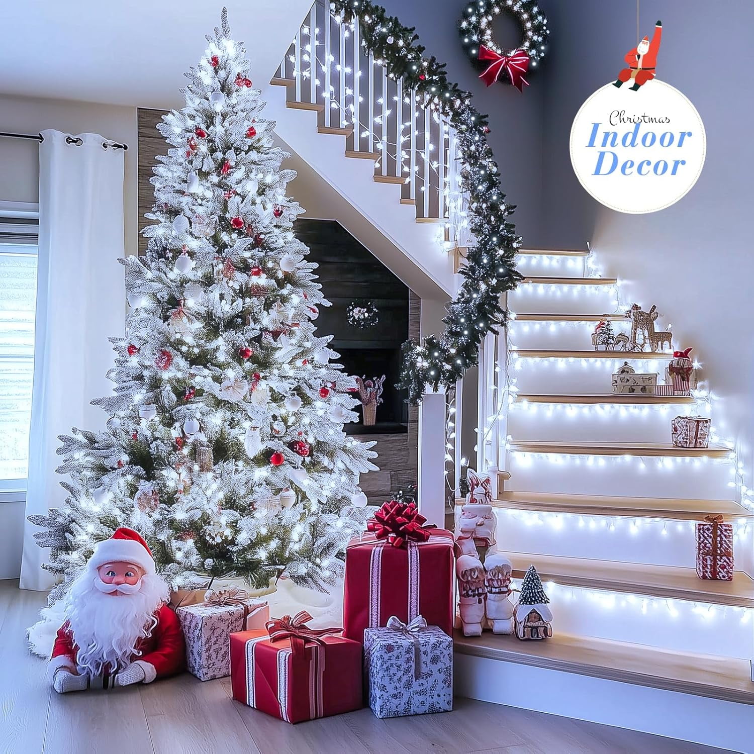 YUYAN-Christmas Lights, 8 Modes Waterproof Christmas Light Outdoor Plug ...