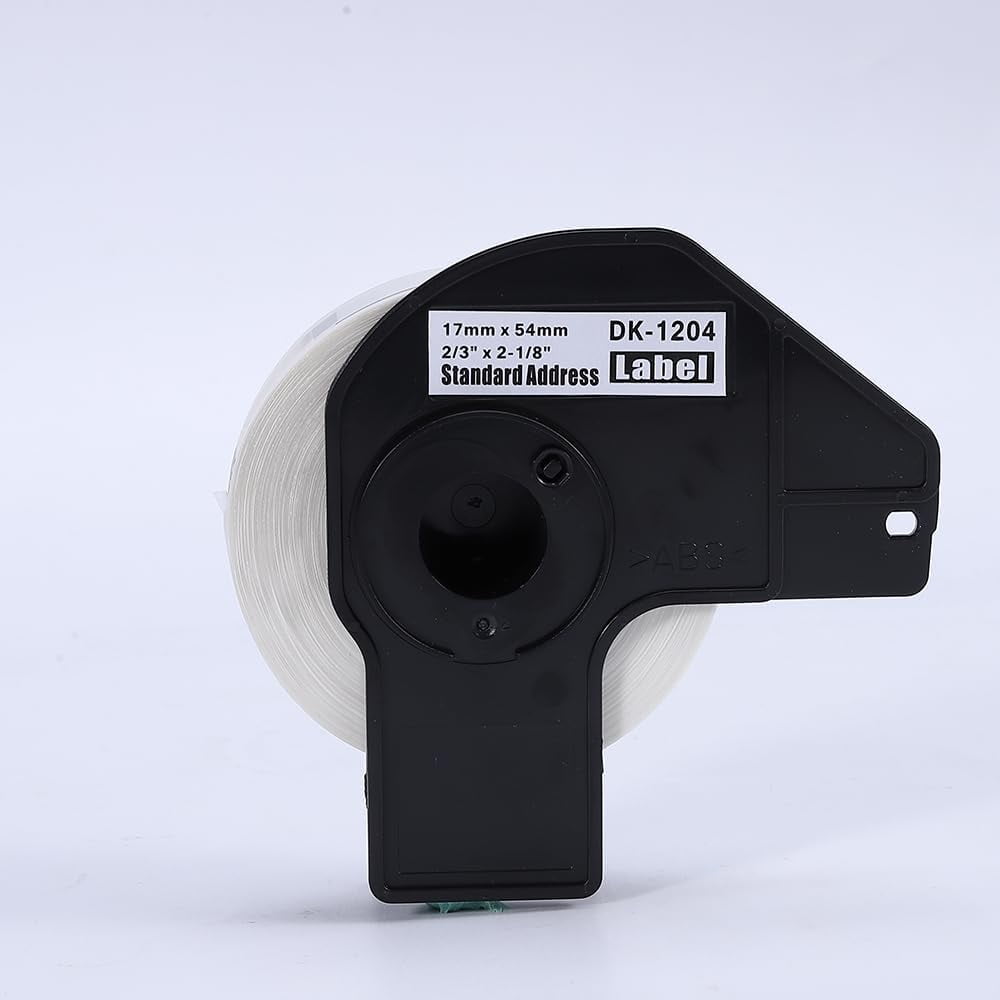 YUYAN-Compatible with Brother DK-1204 (0.66" x 2.1") Die-Cut Label for ...