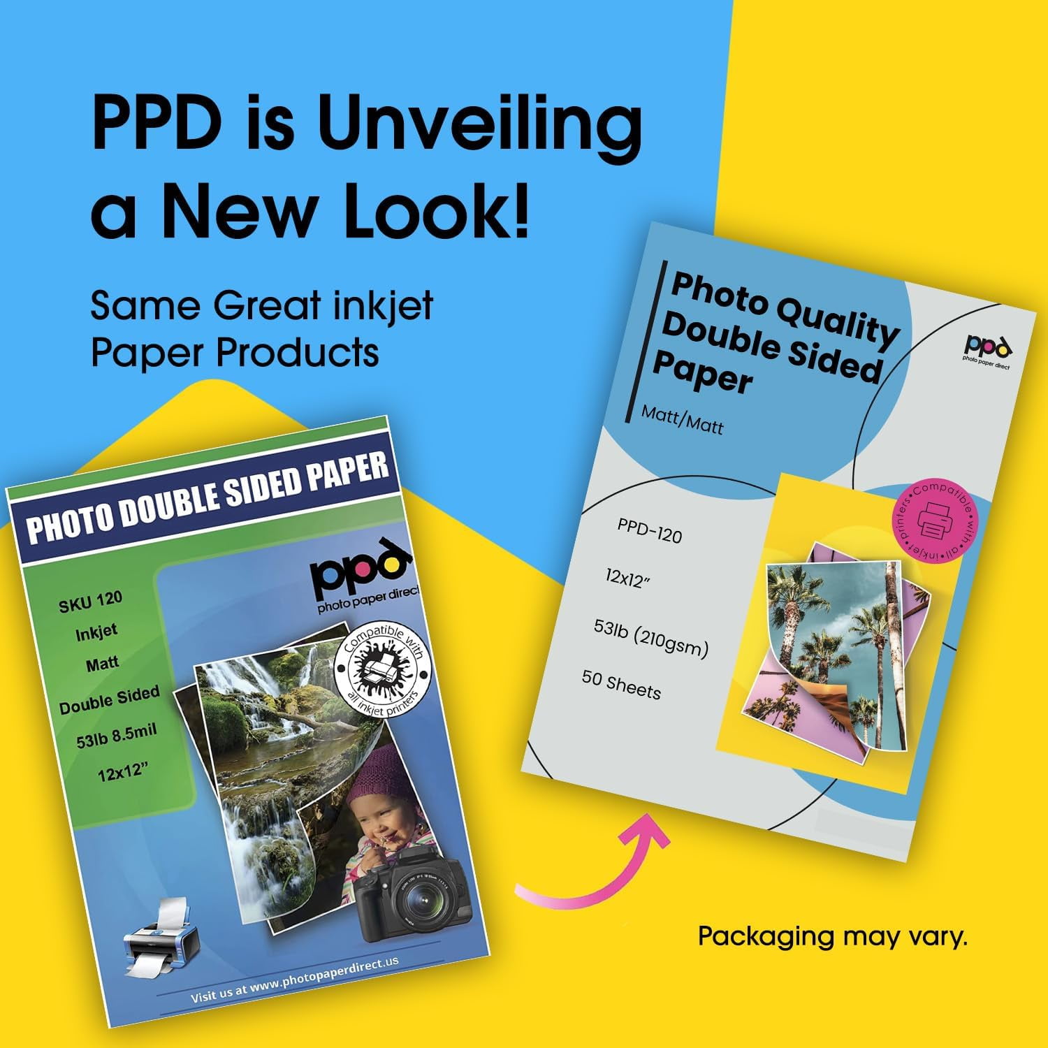 YUYAN-Double Sided Photo Paper, Matte Brochure Paper 12 x 12 for Inkjet ...