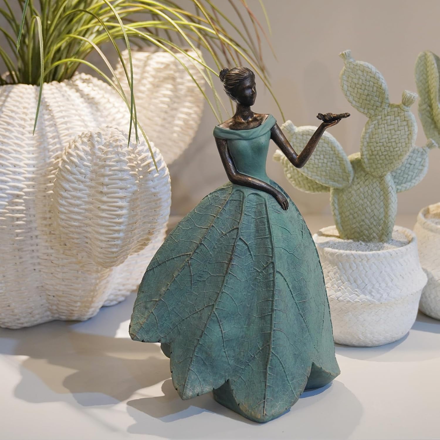 YUYAN-Fairy Statue Collection Home Decoration - Leaf Angel Girls with ...