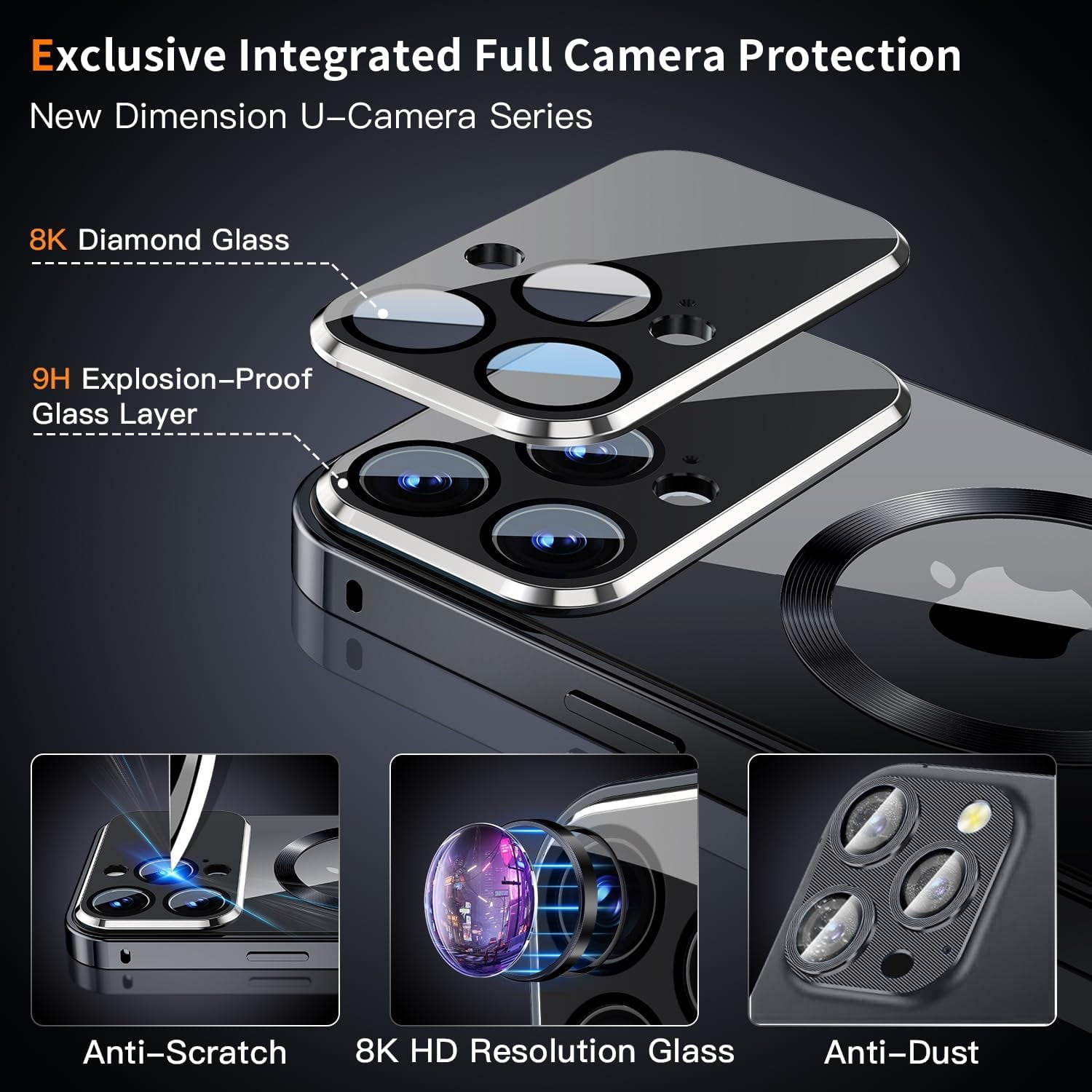YUYAN-[Full Camera Protection& Mechanical Lock]Magnetic Privacy Case ...