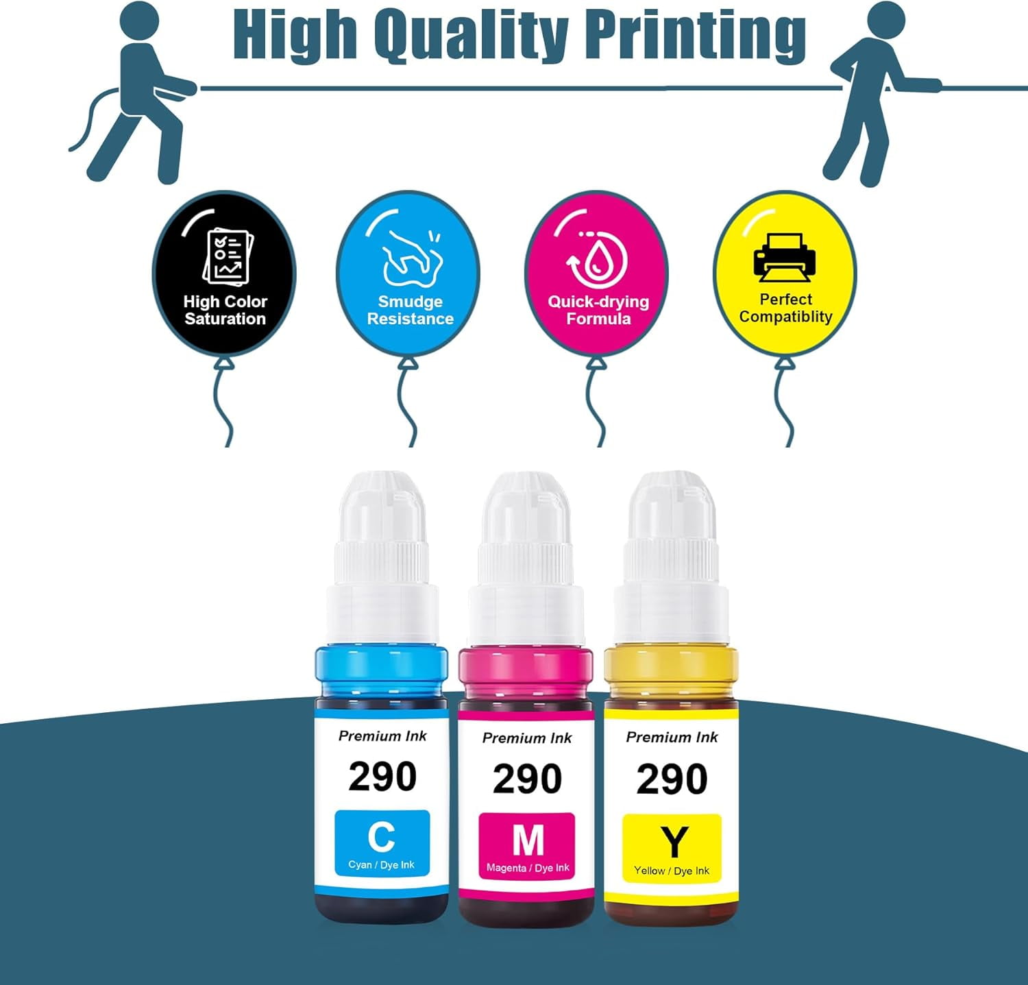 YUYAN-G4210 Ink Refill GI-290 Compatible Replacements for Canon GI290 ...