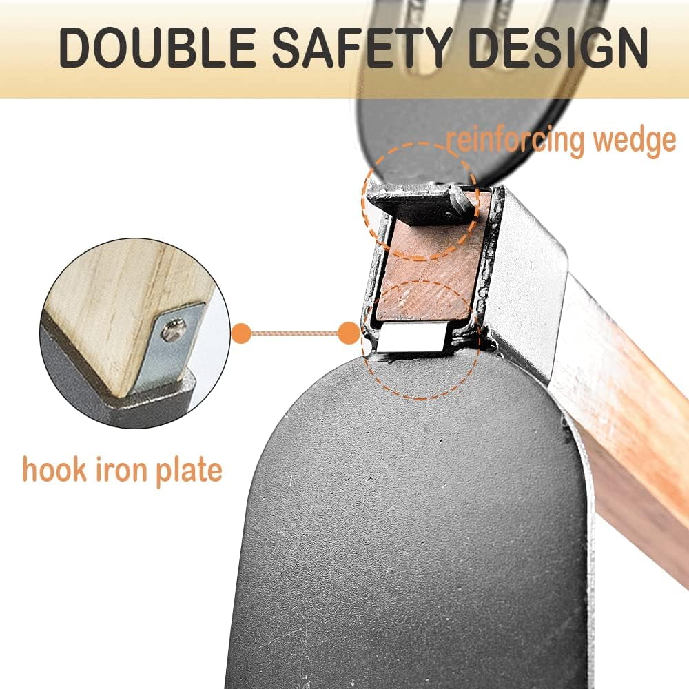 YUYAN-Garden Hoe,Garden Tools Digging Hoe and Rake, Hand Hoe with ...