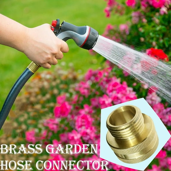 YUYAN-Garden Hose Adapter Connector Heavy-Duty, Solid Brass Fittings ...